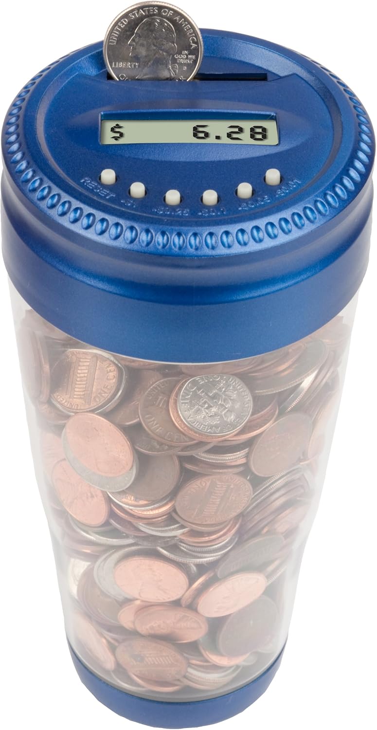 Amazon.com: Totes Men's Auto Coin Jar, Blue, One Size : Toys & Games