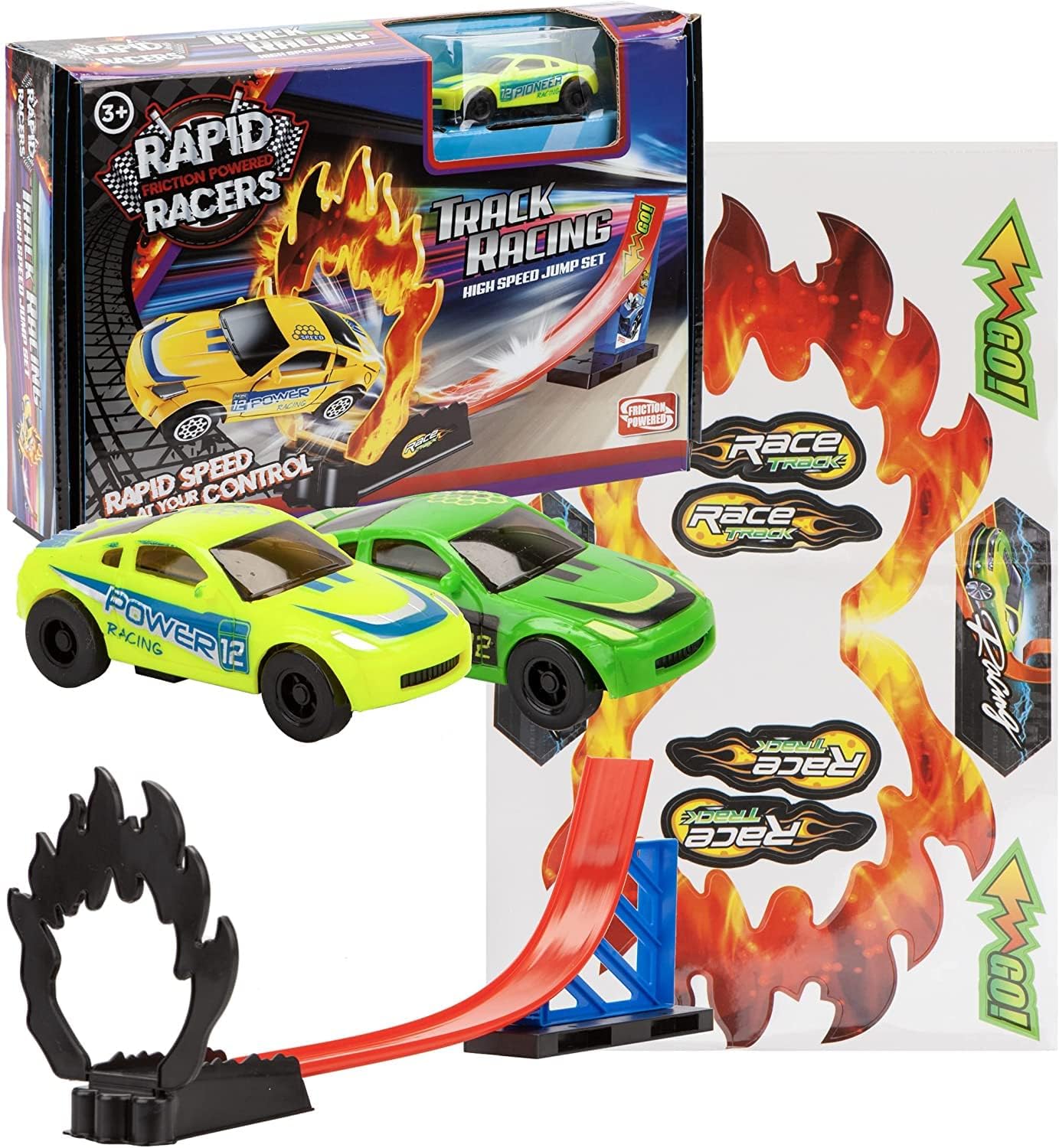 Rapid Racers – Jump Track & Toy Car Set – BigaMart
