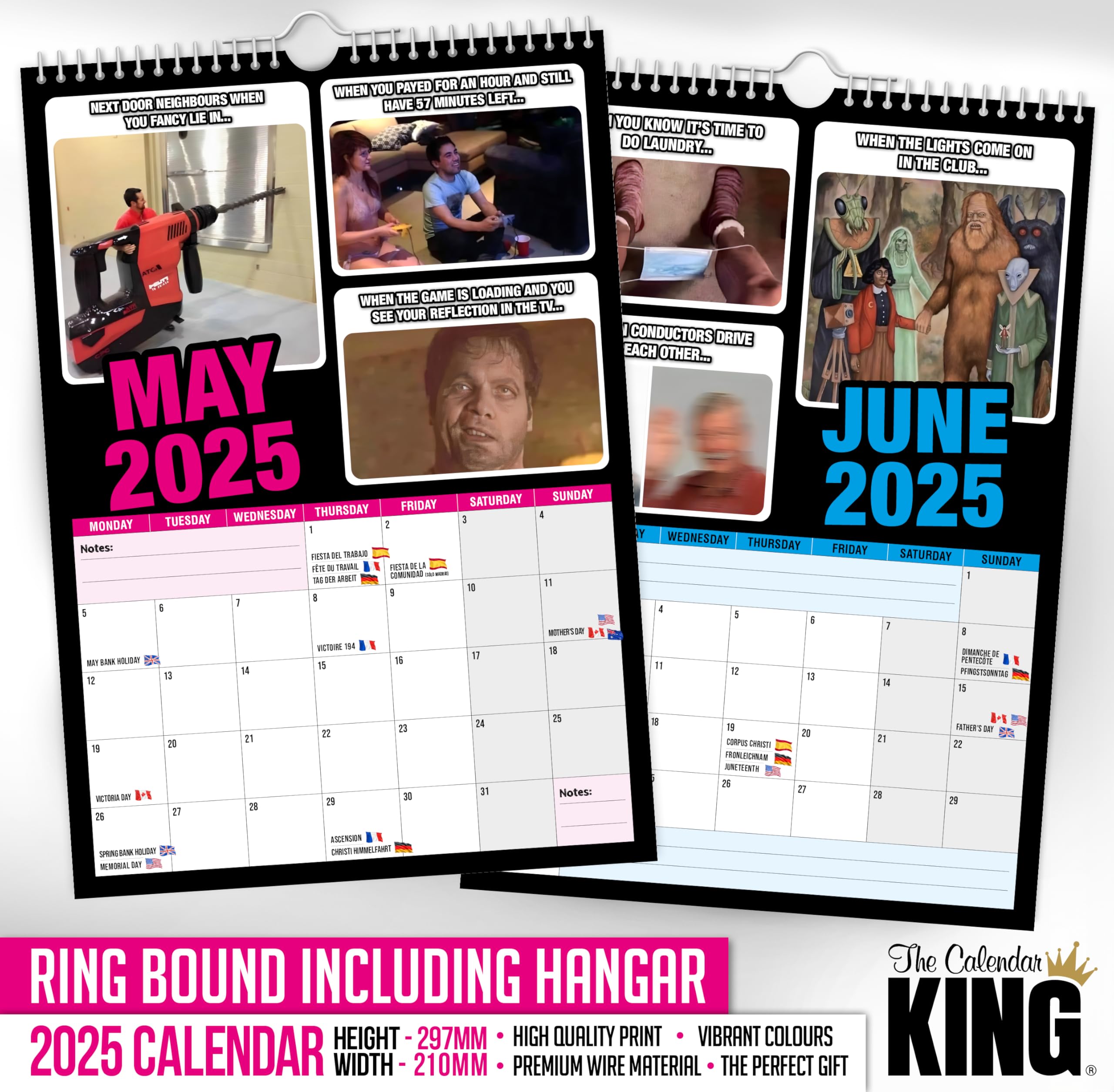 The Calendar King // World’s Greatest Memes – 2025 Wall Calendar (Full ...