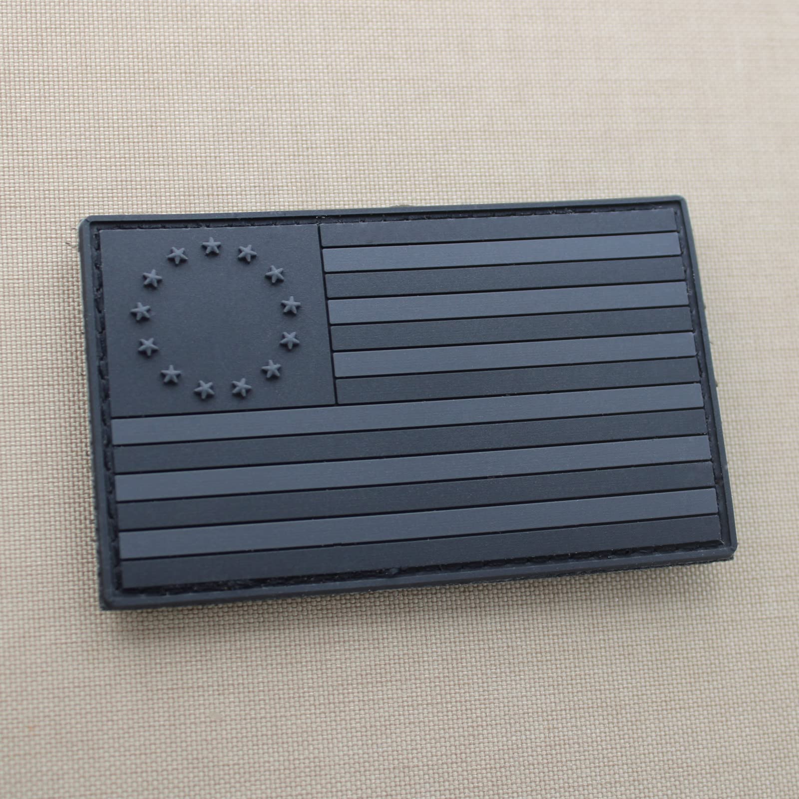 Amazon.com: Subdued Betsy Ross Flag PVC Blackout Morale Rubber Patch ...