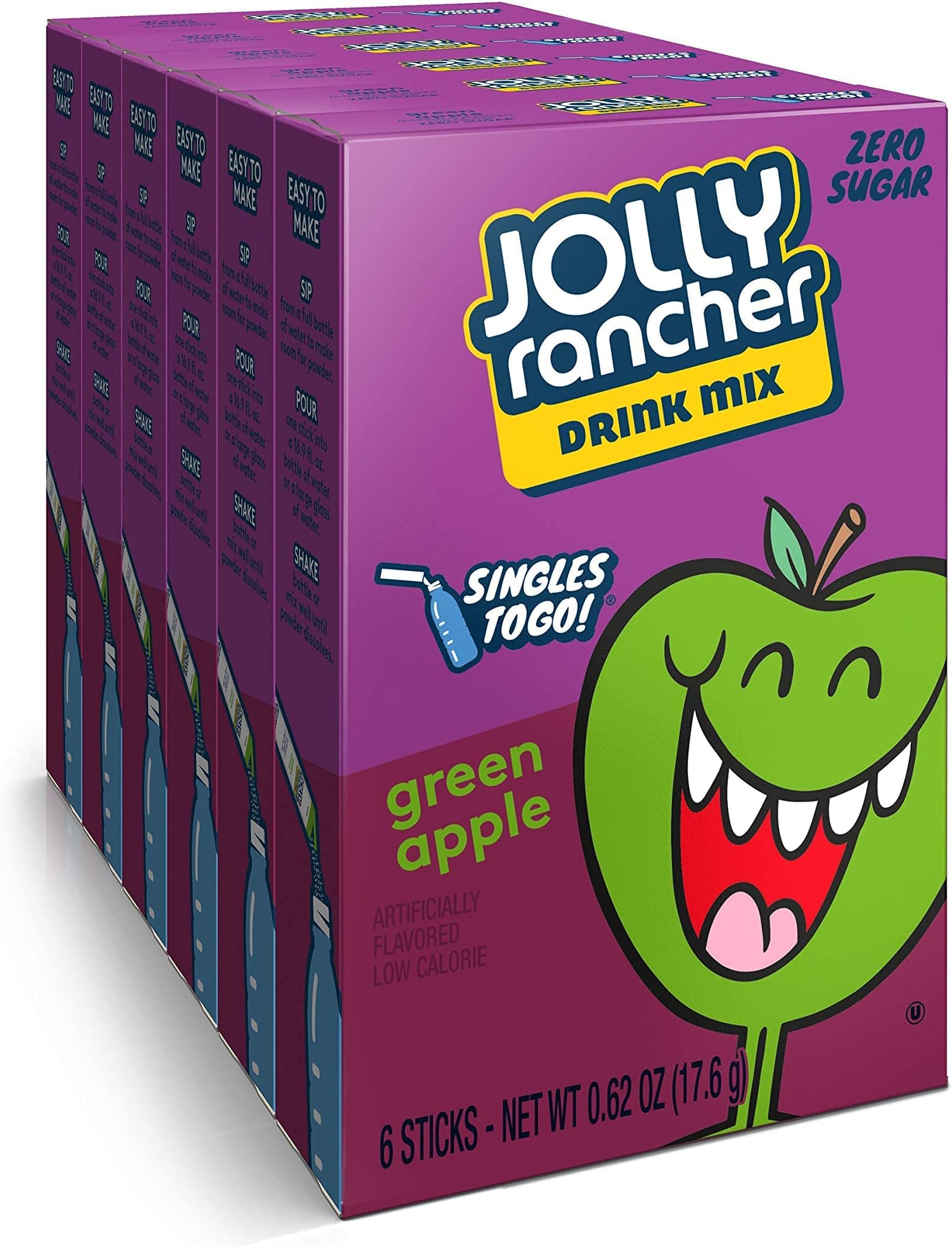 Amazon.com : Jolly Rancher Blue Raspberry Sugar Free Caffeine Free ...