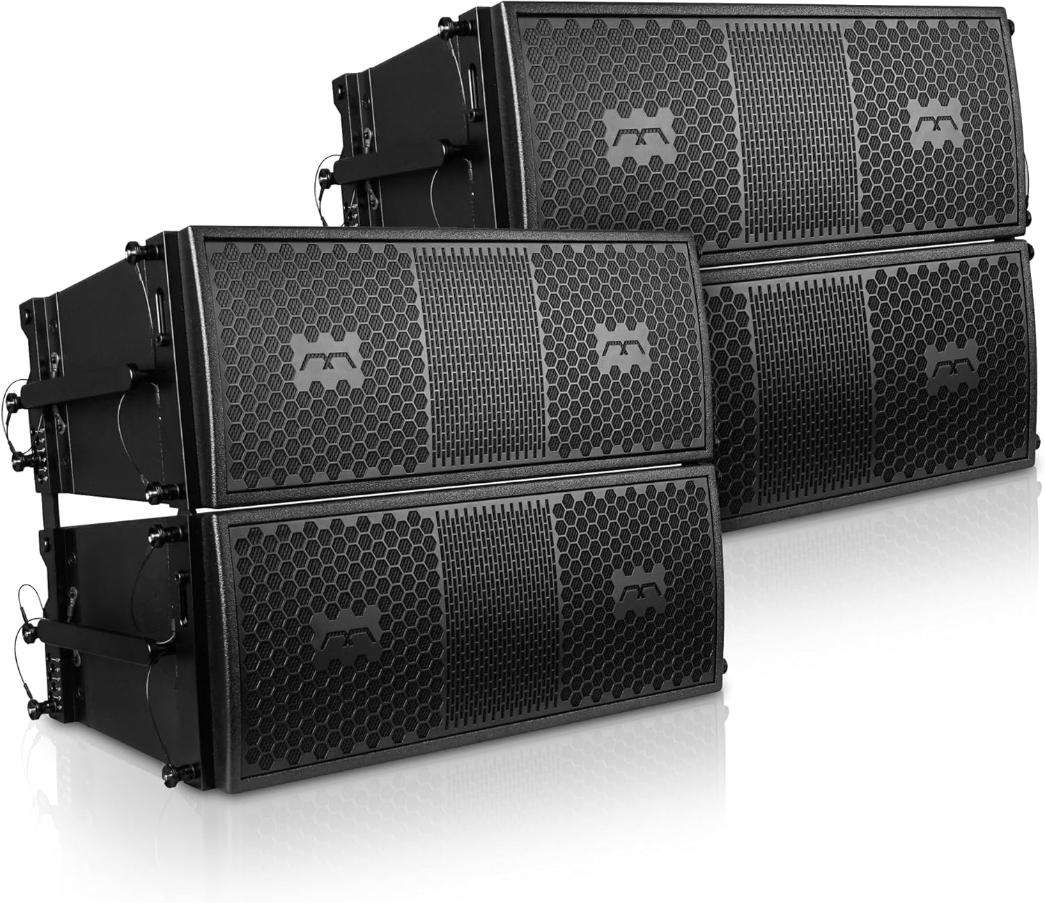 Amazon.com: Sound Town Mode Audio Series 2 Pairs of 2 x 8 Line Array ...