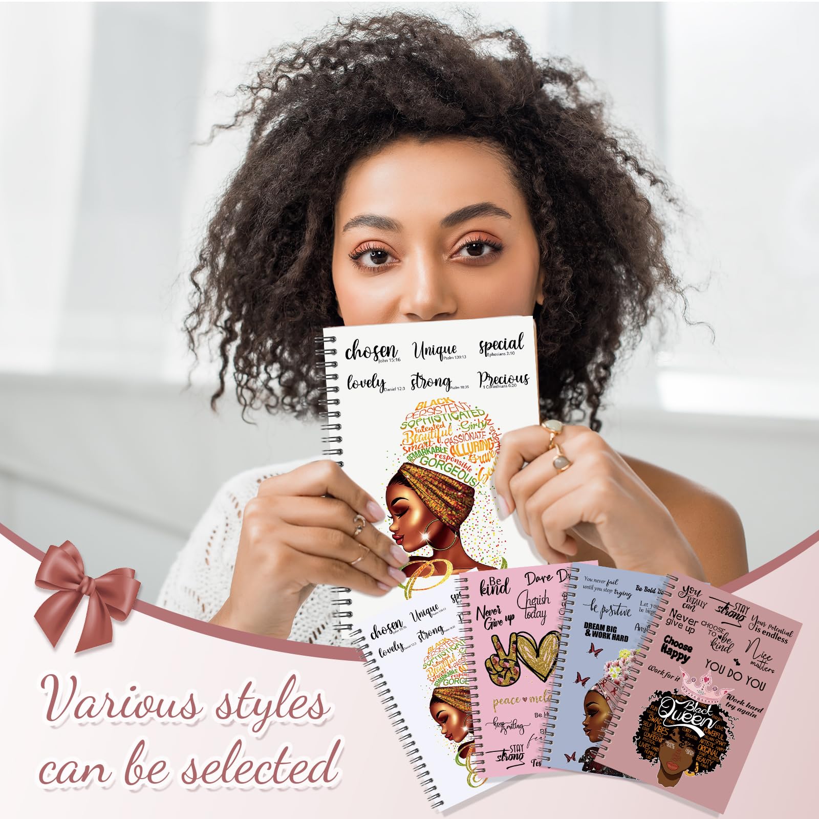 Snapklik.com : Kosiz Black Women Notebooks Inspirational African ...