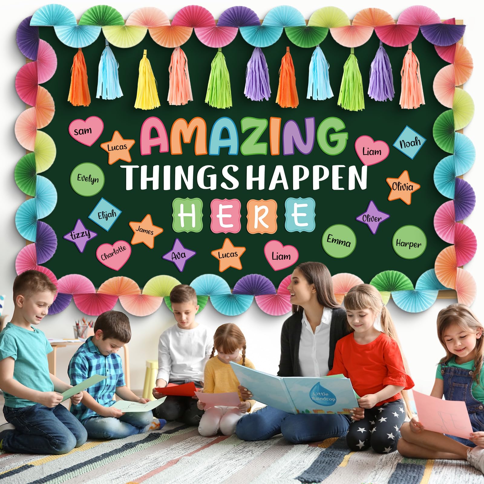 Snapklik.com : Qilery Classroom Bulletin Board Decoration Bulletin ...