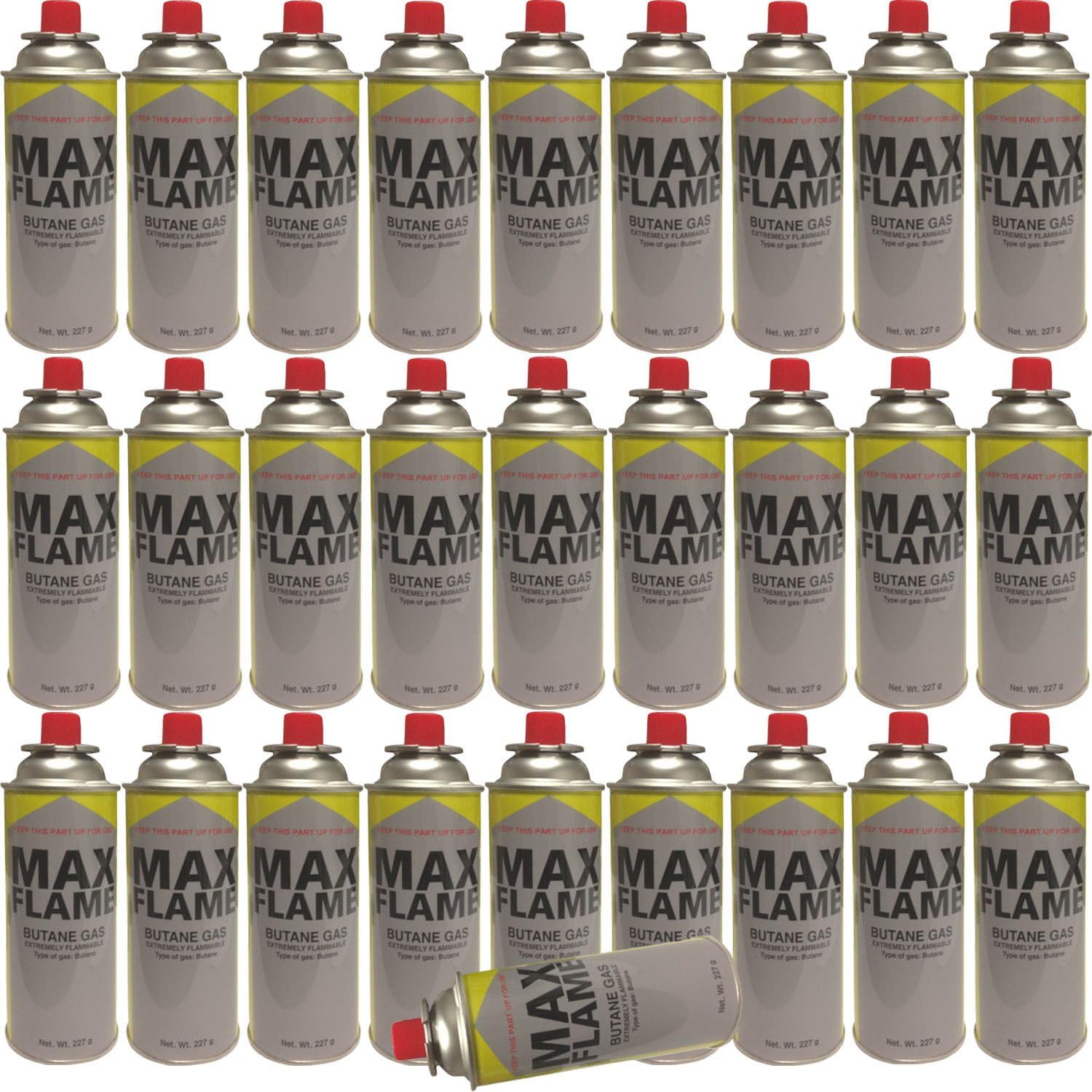 New 28 PC X MAX Flame Butane Gas Bottle CANISTERS 28PC Bottles for ...