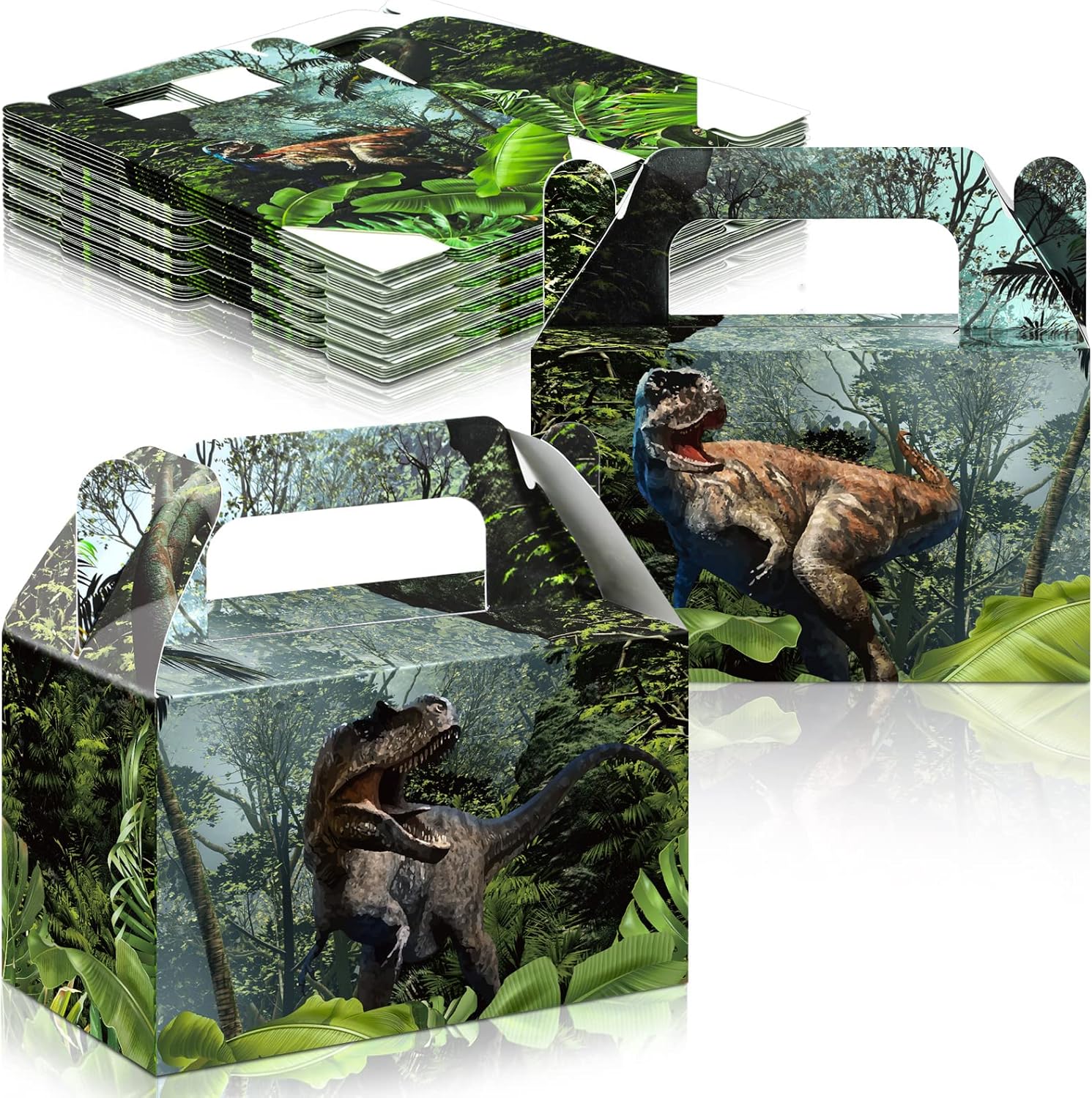 Amazon.com: Dinosaur Treat Boxes Dinosaur Party Favor Boxes Dinosaur ...