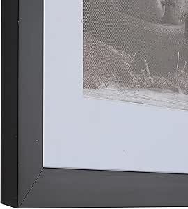 Amazon.com - 1-1/8" Polystyrene Modern 9x12 Picture Frame Black 313VI ...