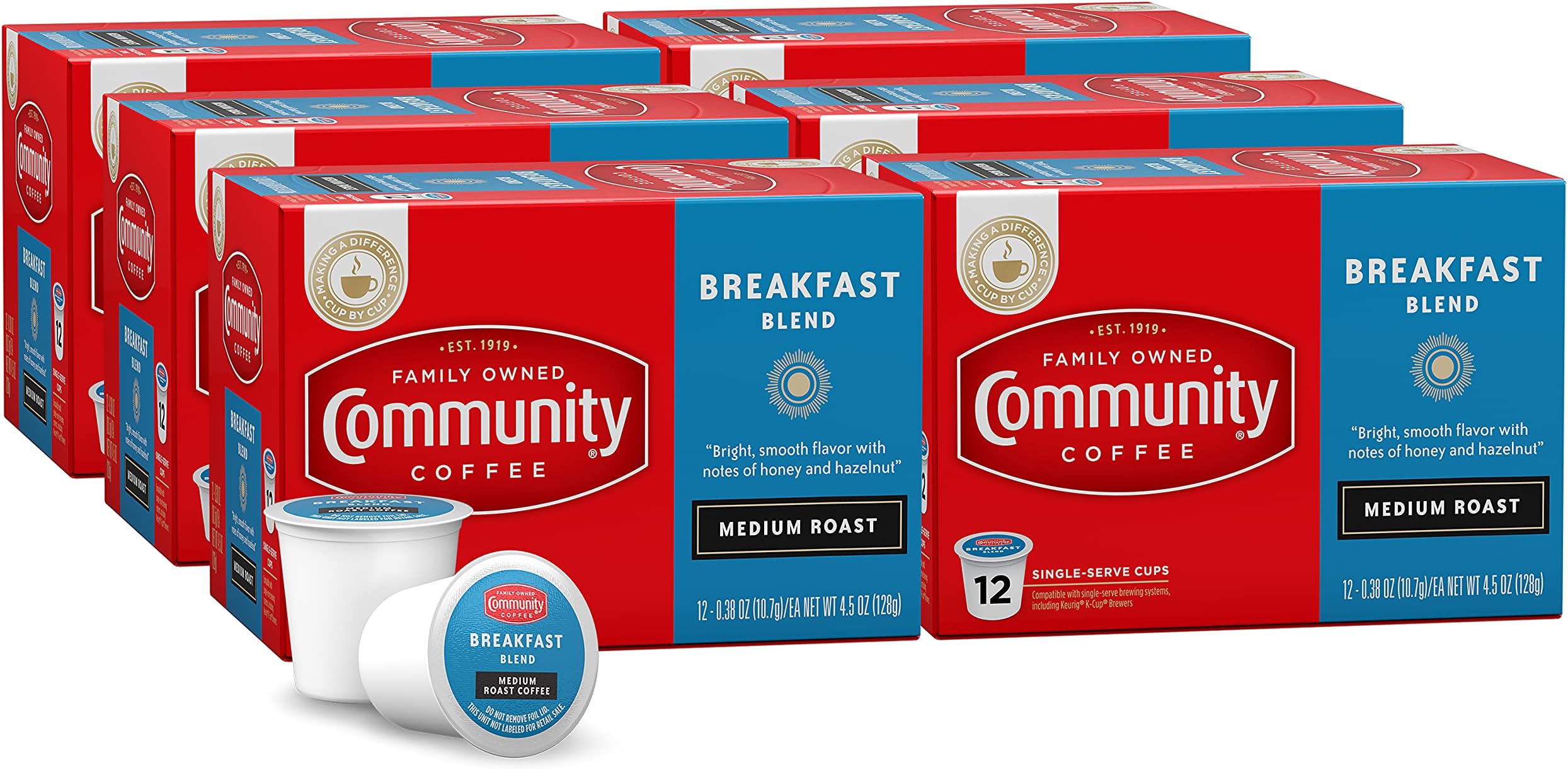 Amazon.com: Community Coffee Flavored Pods Variety Pack,72 Count ...
