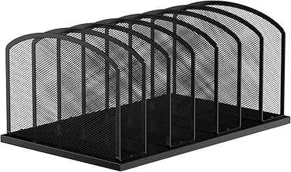 Amazon.com: MINDEPOT Desk File Organizer 7 Sections Upright Mesh File ...