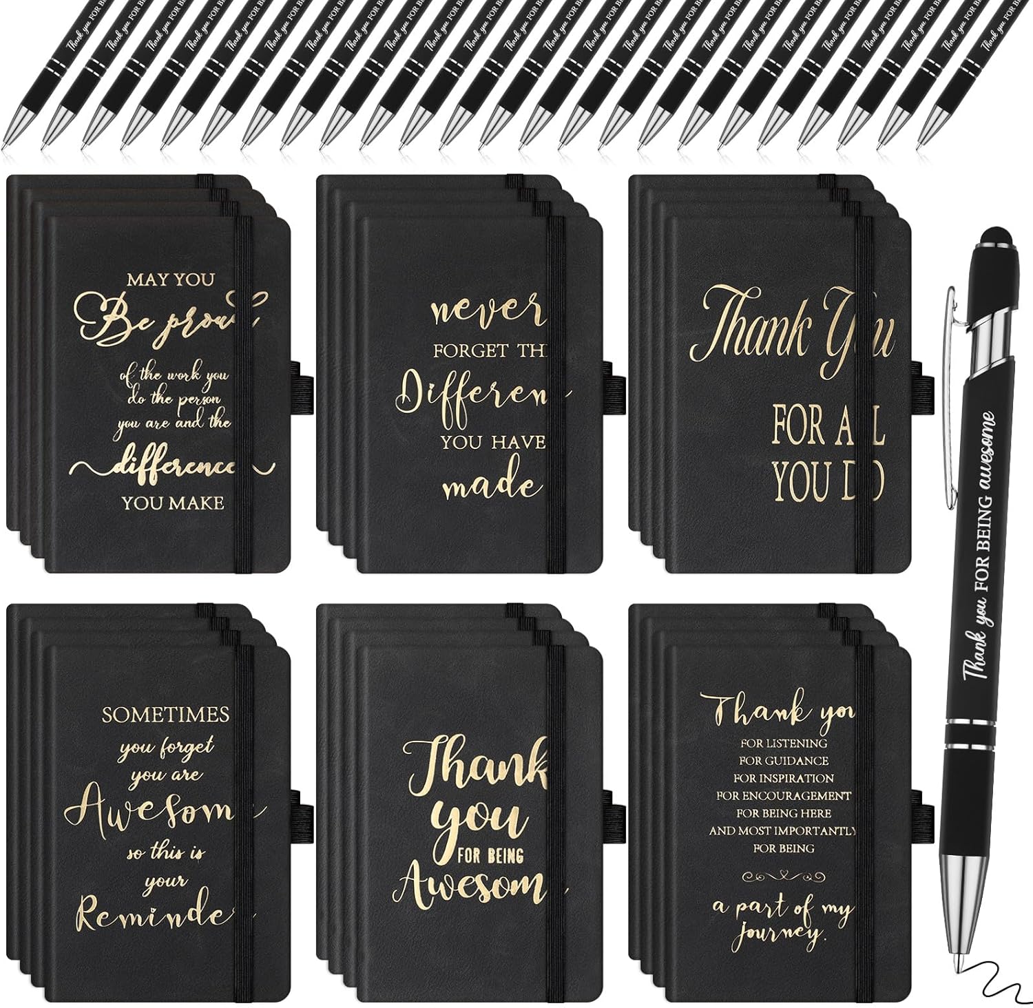 Amazon.com : Qeeenar 48 Pcs Employee Appreciation Gifts Hardcover ...