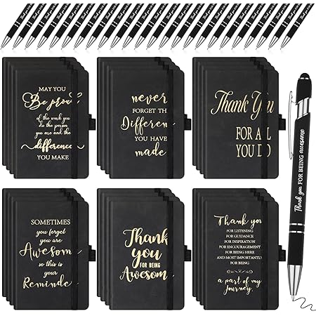 Amazon.com : Qeeenar 48 Pcs Employee Appreciation Gifts Hardcover ...