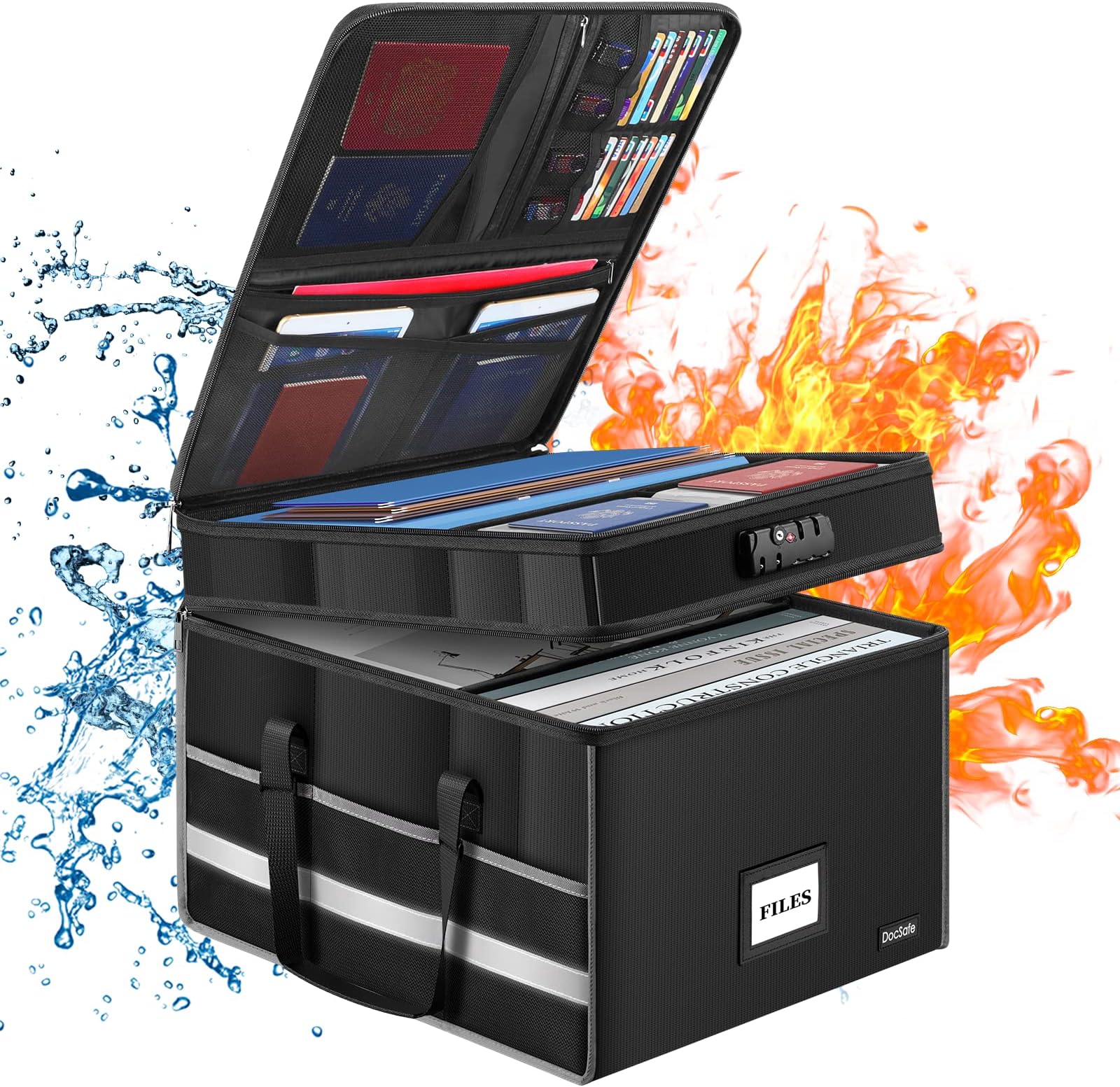 Leitz Lockable Personal Mobile Filing Case, Foolscap, 15 File Capacity ...