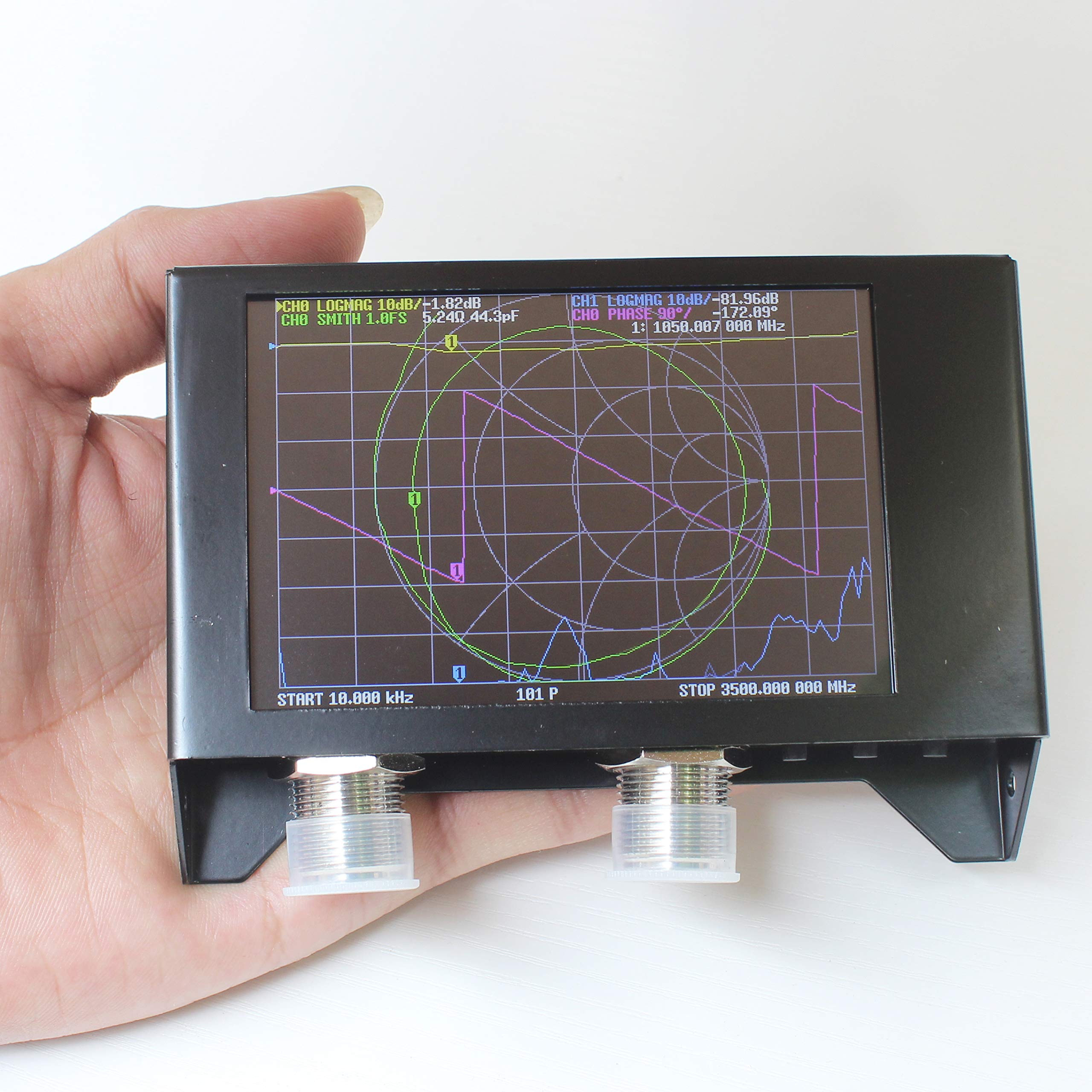 NanoVNA SAA-2N V2.2 Vector Network Analyzer Metal Enclosure 4.0" inch ...