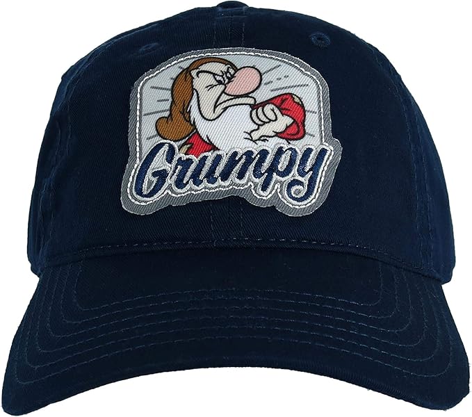 Jerry Leigh Disney Men's Grumpy Dwarf Baseball Cap, Navy : Amazon.co.uk ...