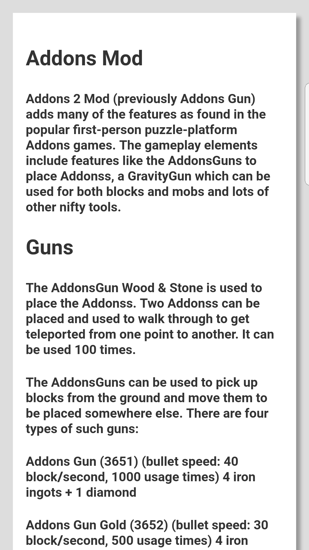 MODS - App on Amazon Appstore