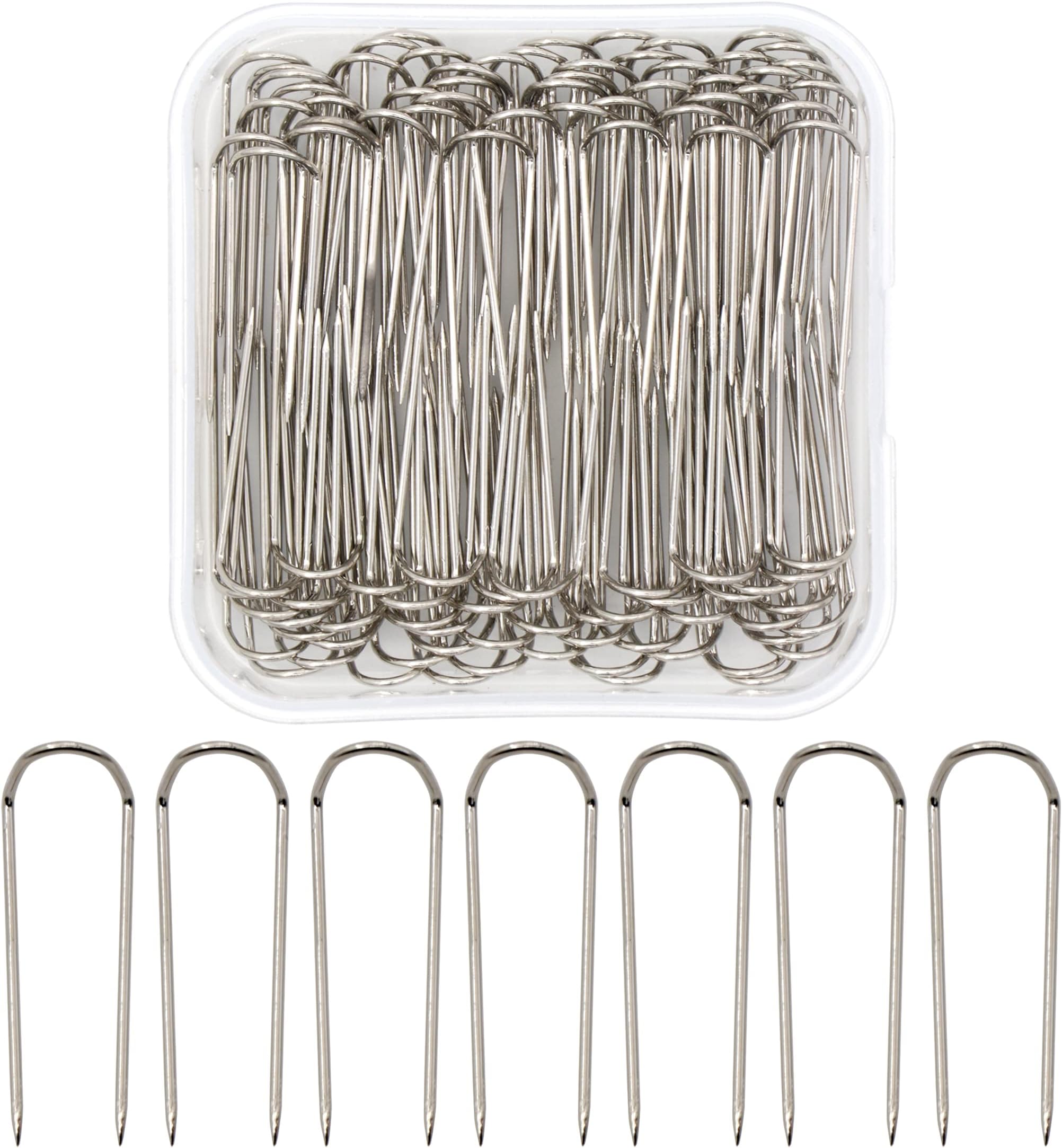 Amazon.com: Floral Pins,1.7 Inch U-Shape Plant Pin, 80Pcs U-Pins for ...