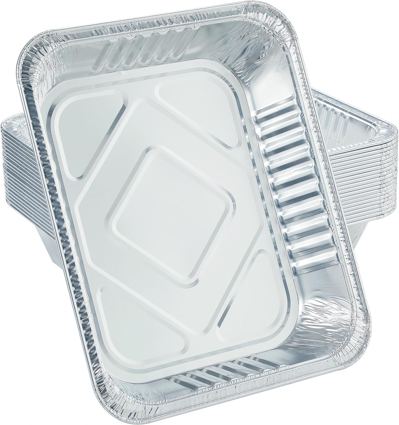 Amazon.com: Bluesky Ultra Heavy Duty Silver Aluminum Pans - 9" x 13 ...