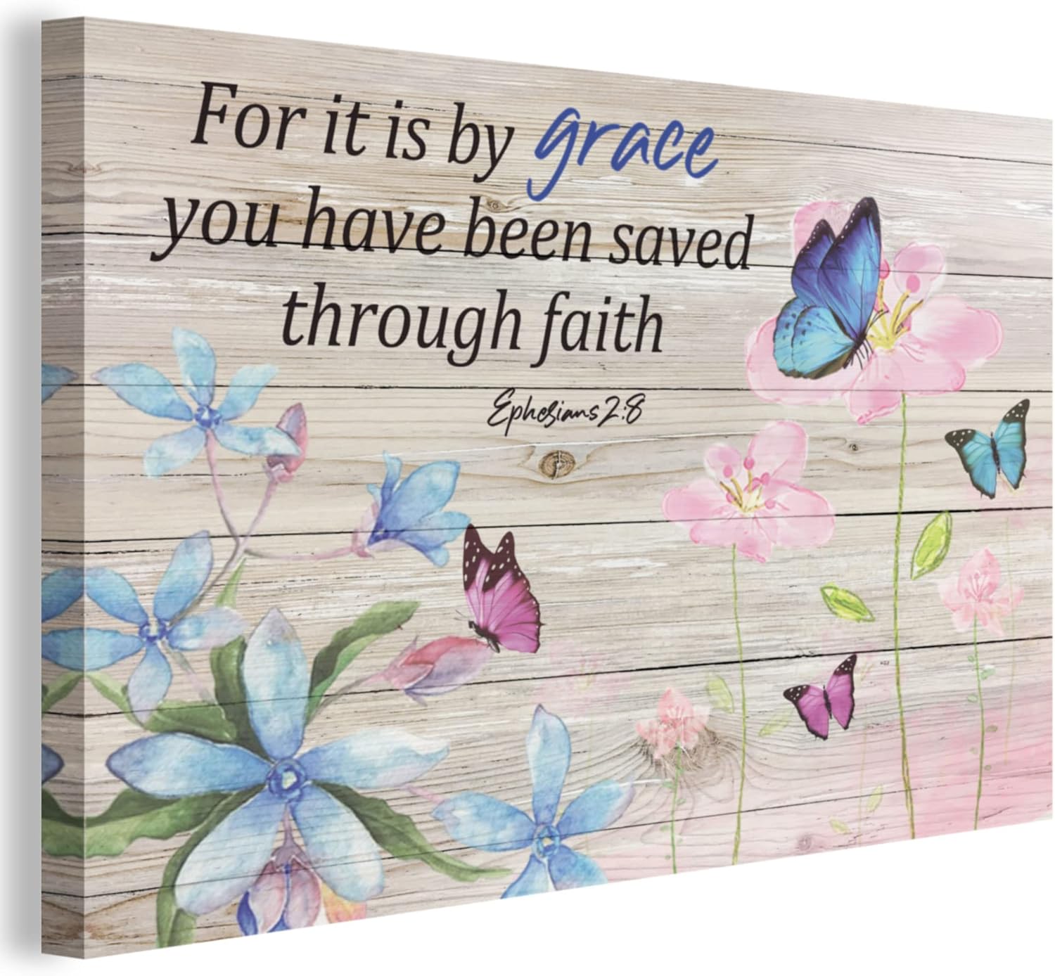 Amazon.com: Christian Scripture Wall Art, 12x16 Inch Framed Ready to ...