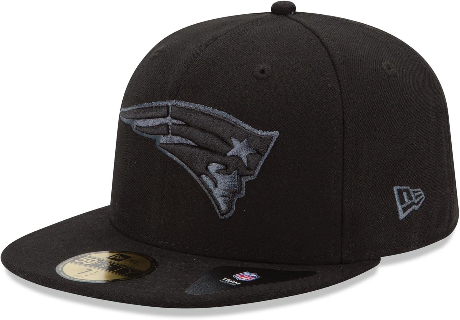 Amazon.com : NFL New England Patriots Black & Gray Basic 5950 Fitted ...