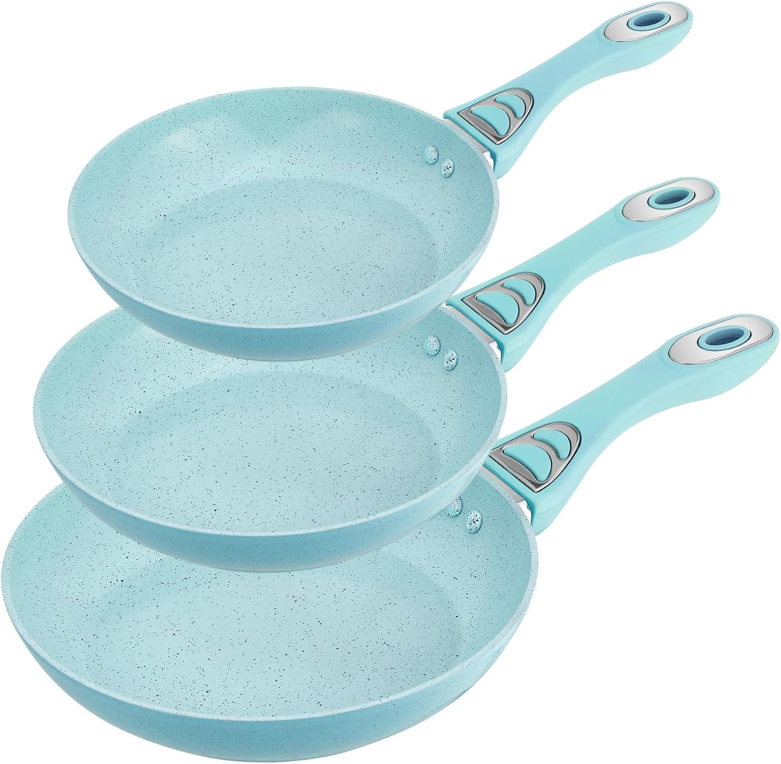Juego de Sartenes Antiadherentes de 3 Piezas (20, 24 y 28cm), Bateria ...