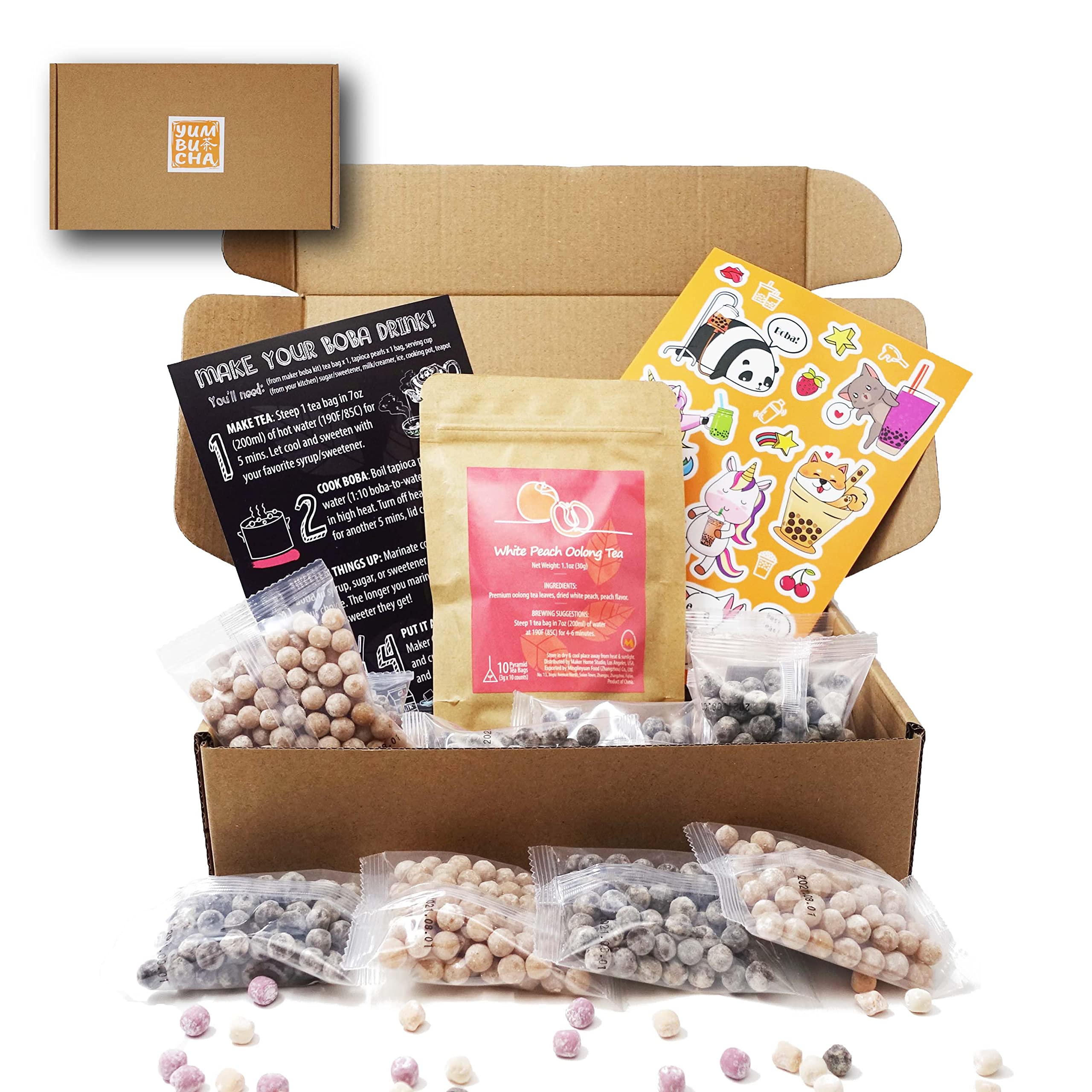 Yumbucha Boba Making Kit Boba Tea Kit 10 Boba Drinks | Desertcart KUWAIT