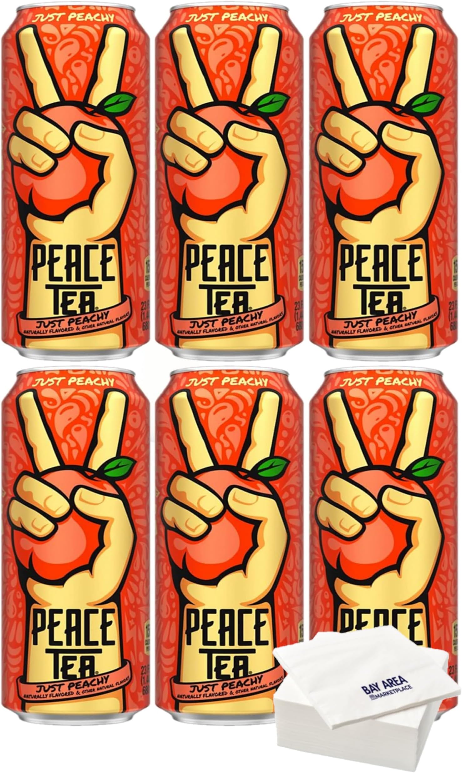 Amazon.com : Peace Tea Iced Tea Peach Party Flavor Case of 12 Cans 11.5 ...