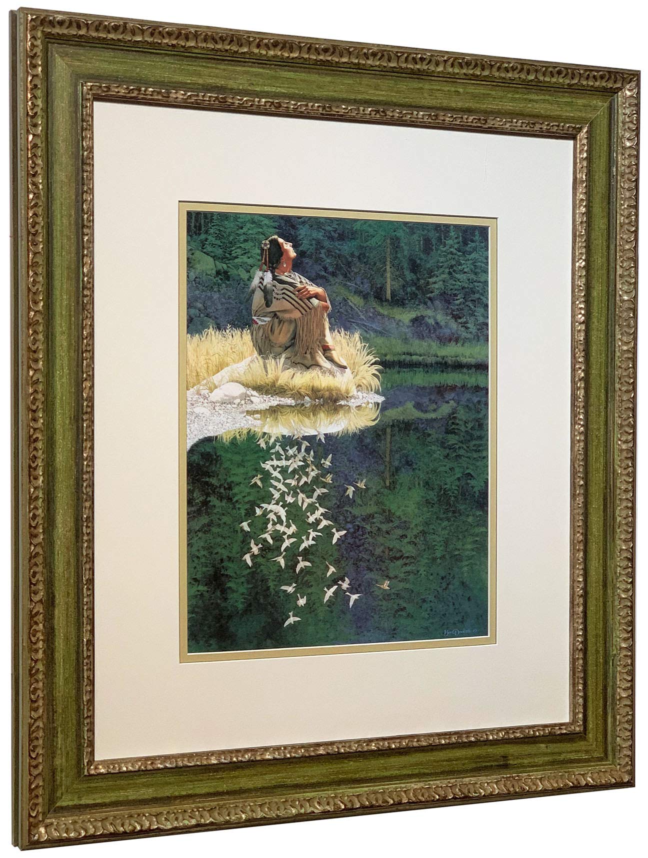 Amazon.com: Bev Doolittle Let my Spirit Soar Matted and Framed Art ...