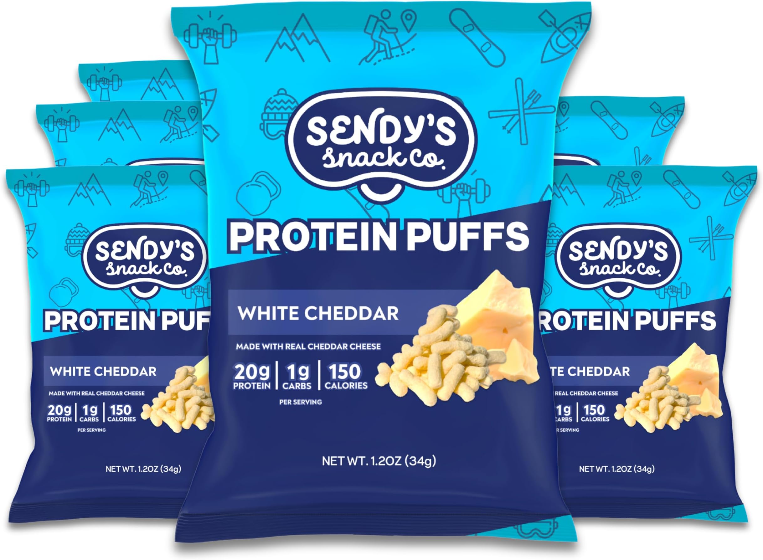 Amazon.com: Iwon Organics, Puffs Protein Cheddar Cheese Organic, 5 Ounce