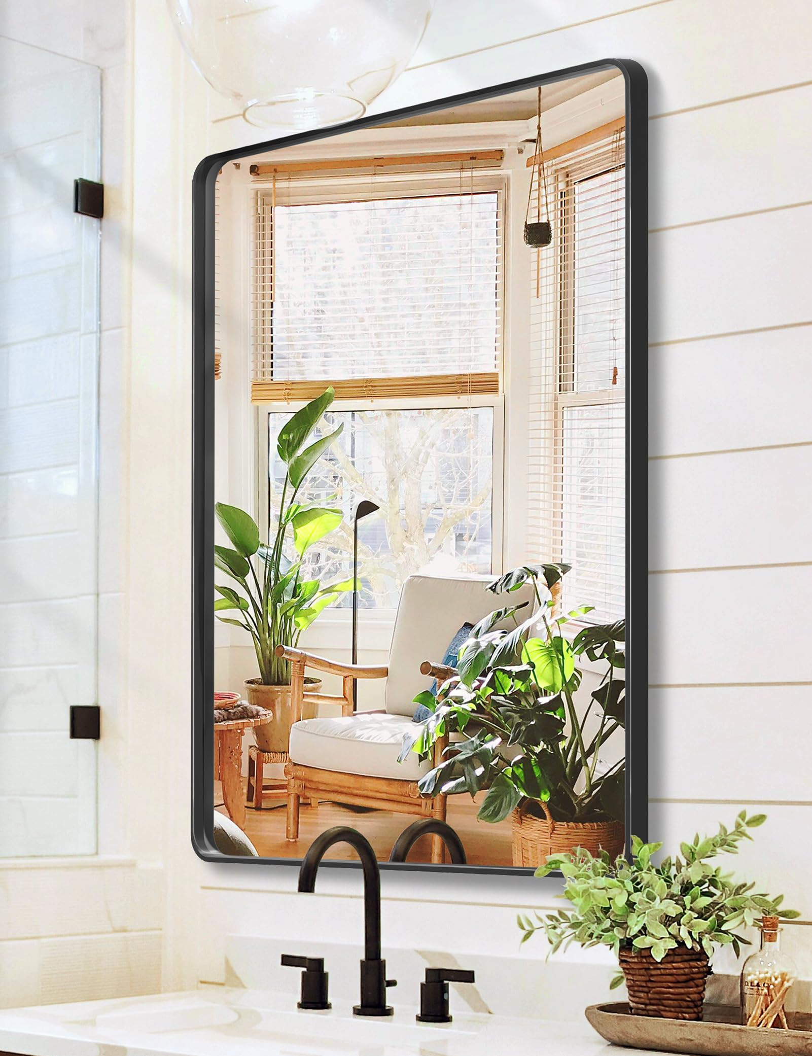 Amazon.com: SURLUNKEYS 36x48 Inch Bathroom Mirror - Wall Vanity Mirror ...