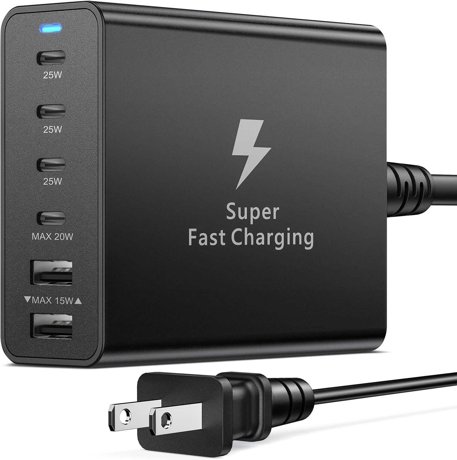 Amazon.com: USB C Charger Block, Costyle 125W 6 Port Super Fast Charger ...