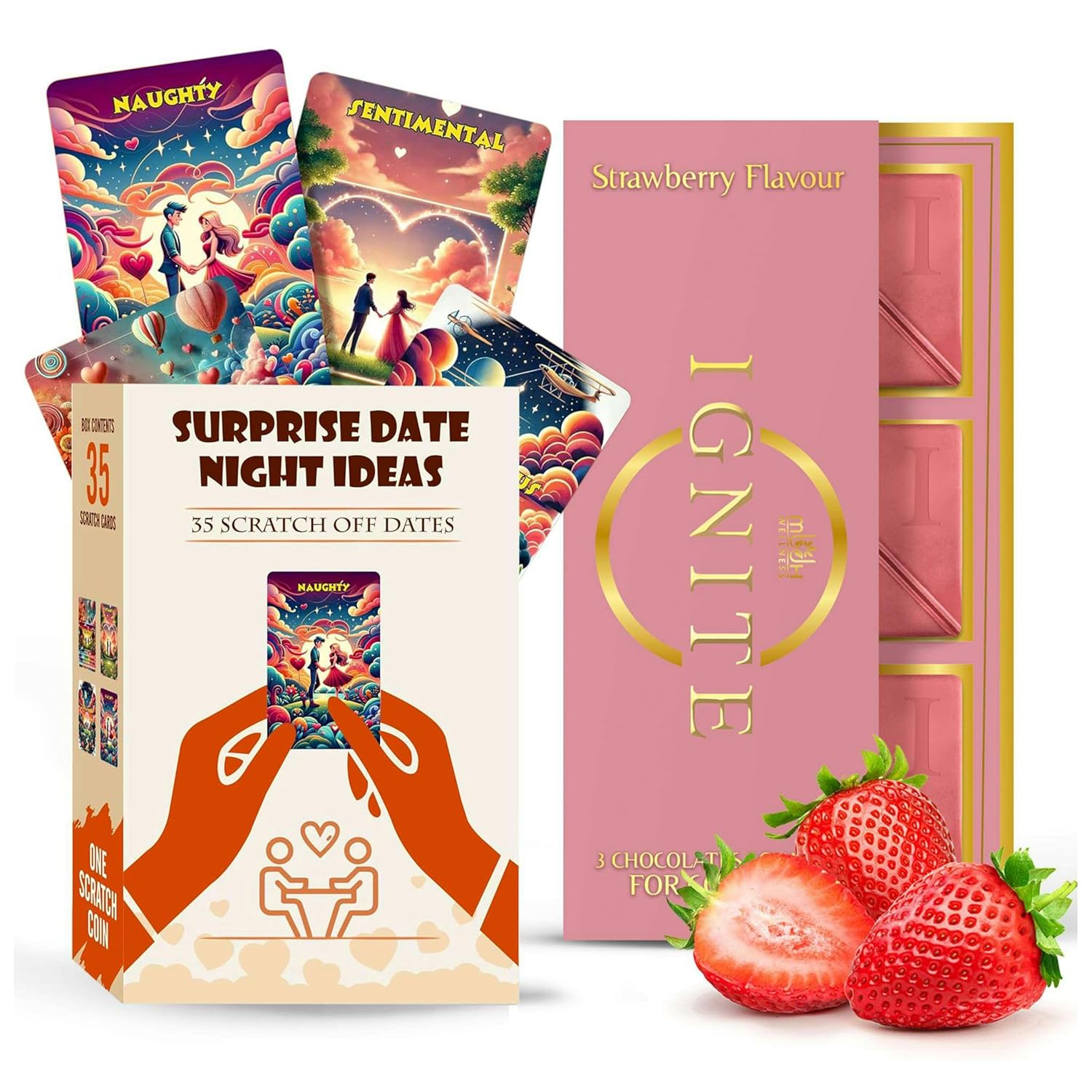 Amazon.com : Ignite Strawberry Chocolate & Scratch Cards Bundle ...