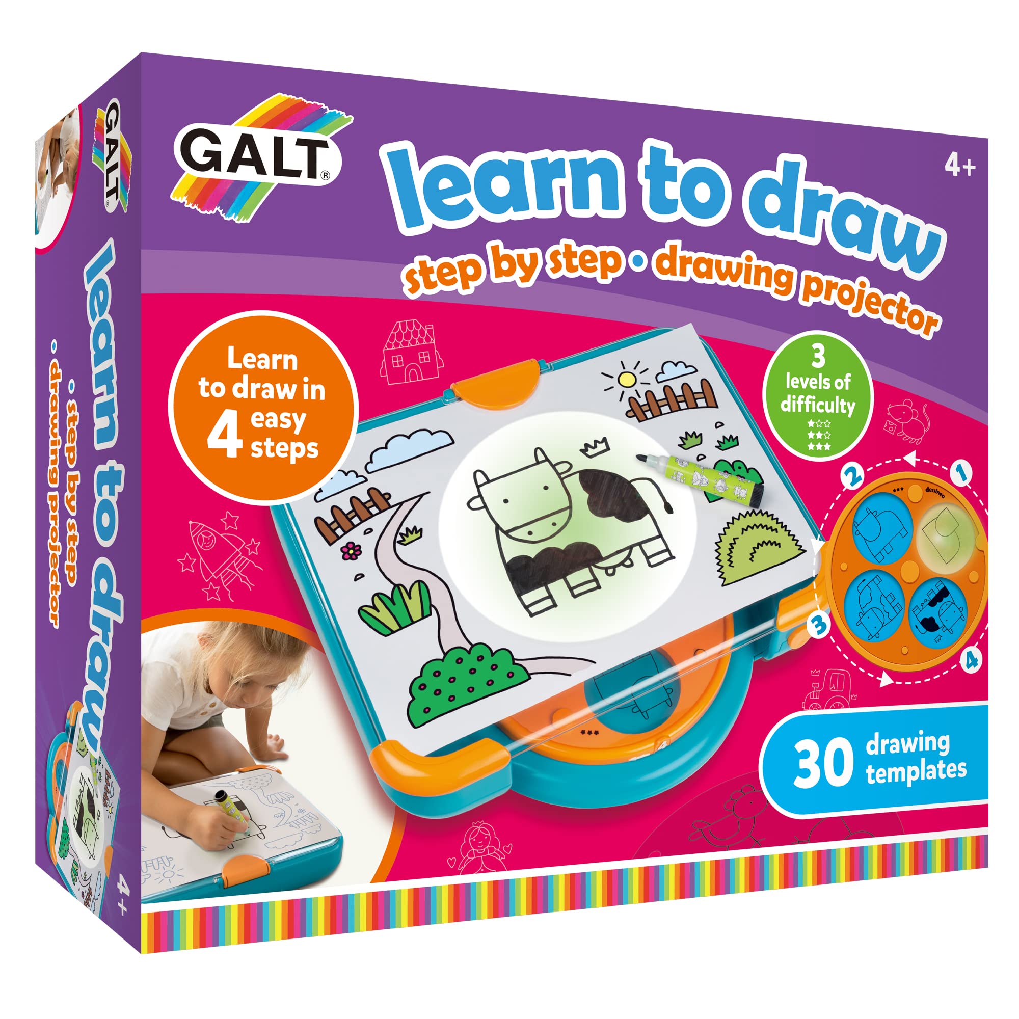 Buy GaltToys, Learn to Draw, Step-by-Step Lightbox Drawing for Kids ...