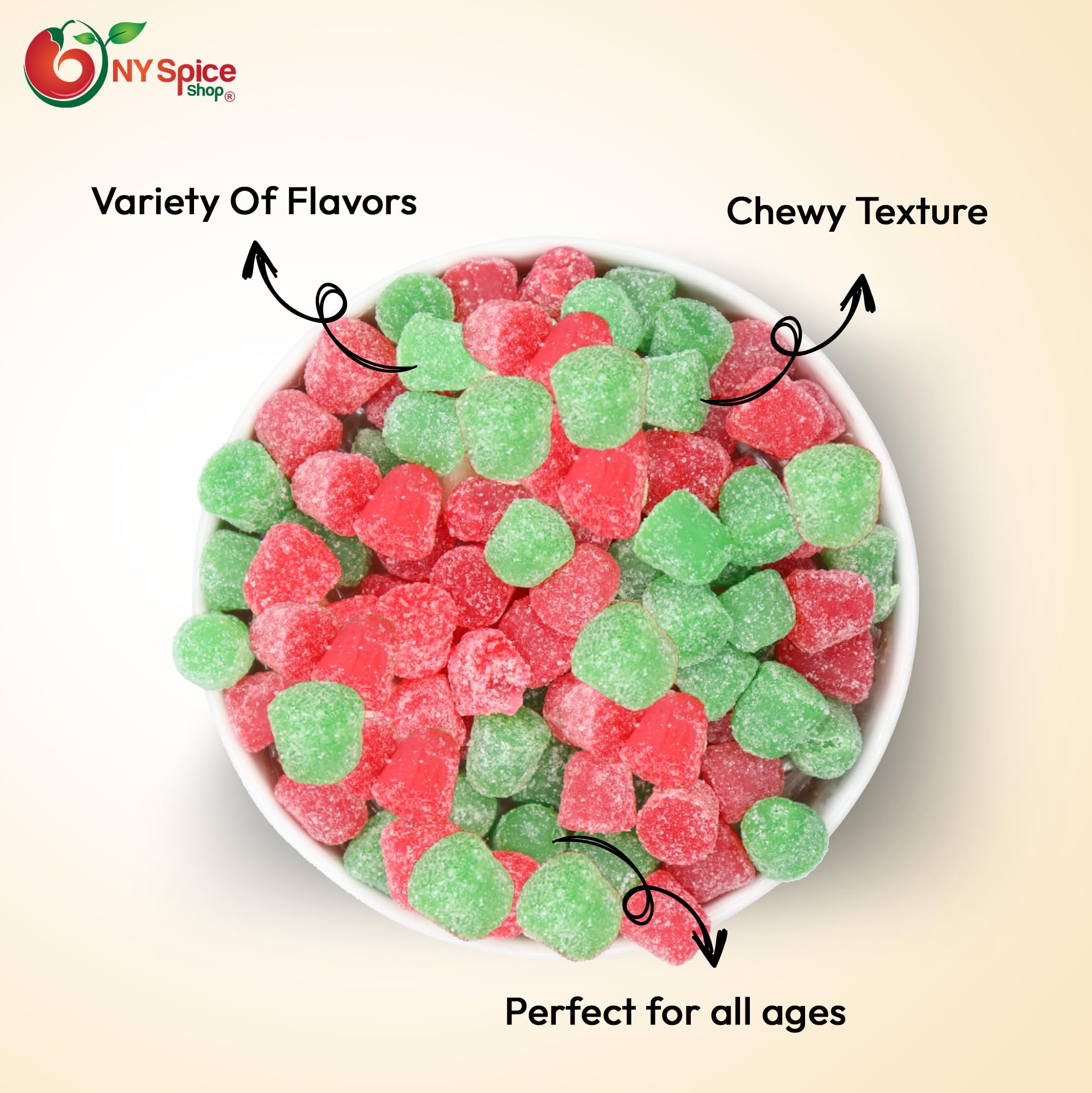 Gomitas De Goma Rojas Y Verdes GOMITAS MOGUL EXTREME ROCKS ( SIN TACC