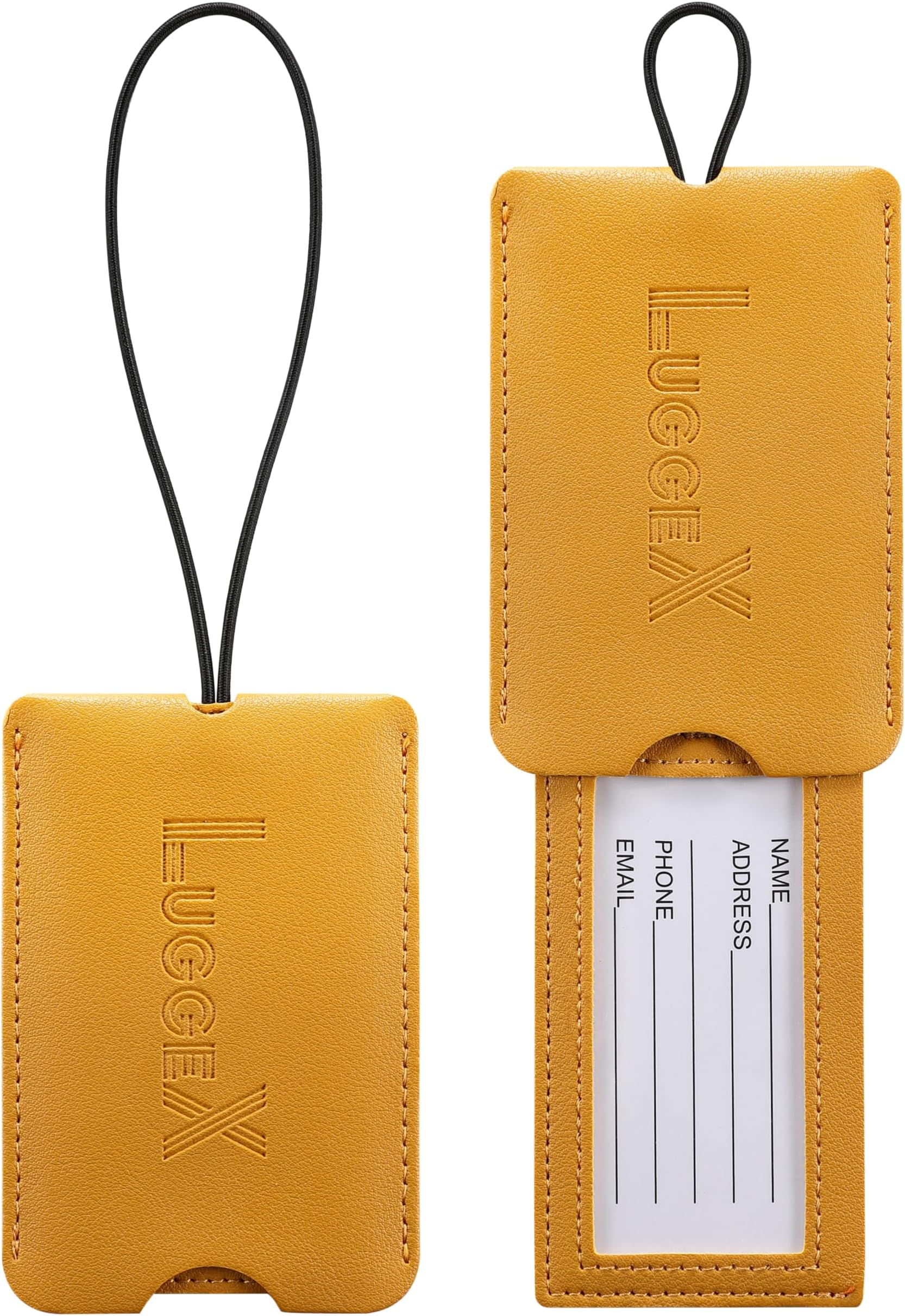 Amazon.com: LUGGEX Luggage Tags for Suitcases, 2Pcs Carry on Bag Tags ...