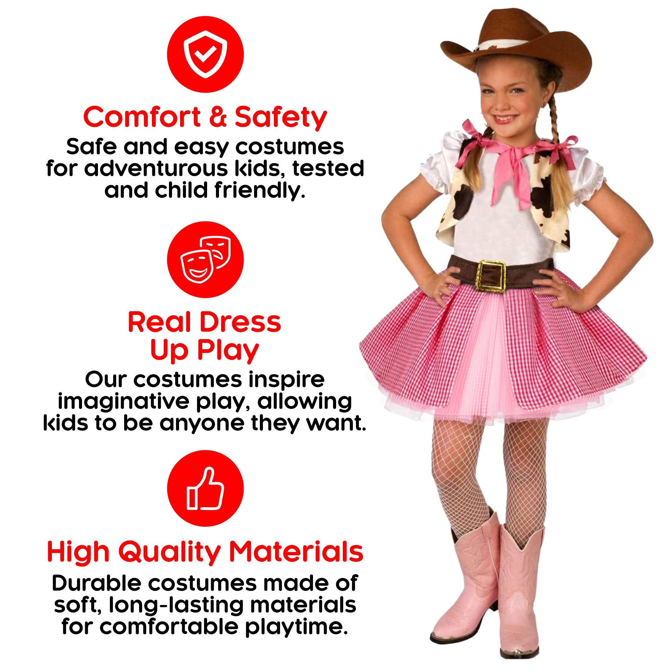 Snapklik.com : Morph Pink Cowgirl Costume For Girls