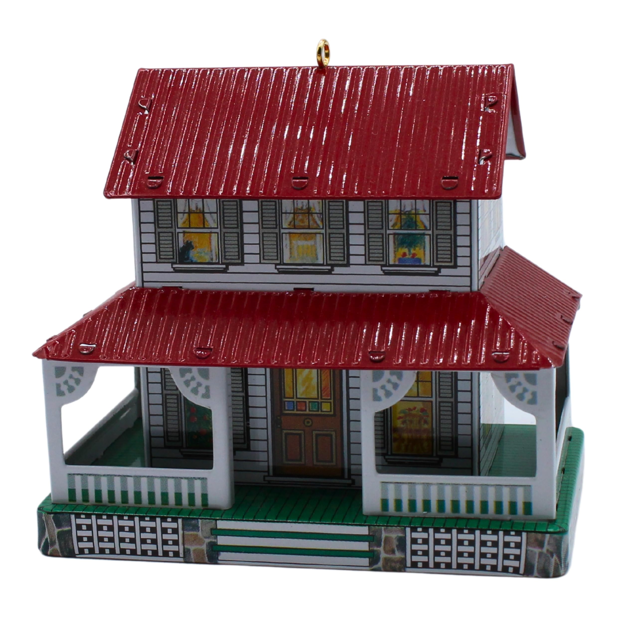 Amazon.com: Hallmark Keepsake Ornament Farm House Town and Country 1st ...
