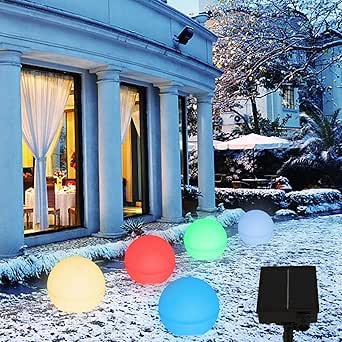 AcaJoe Solar Lights for Outside Solar Garden Lihgts with DIY Kits Yard ...