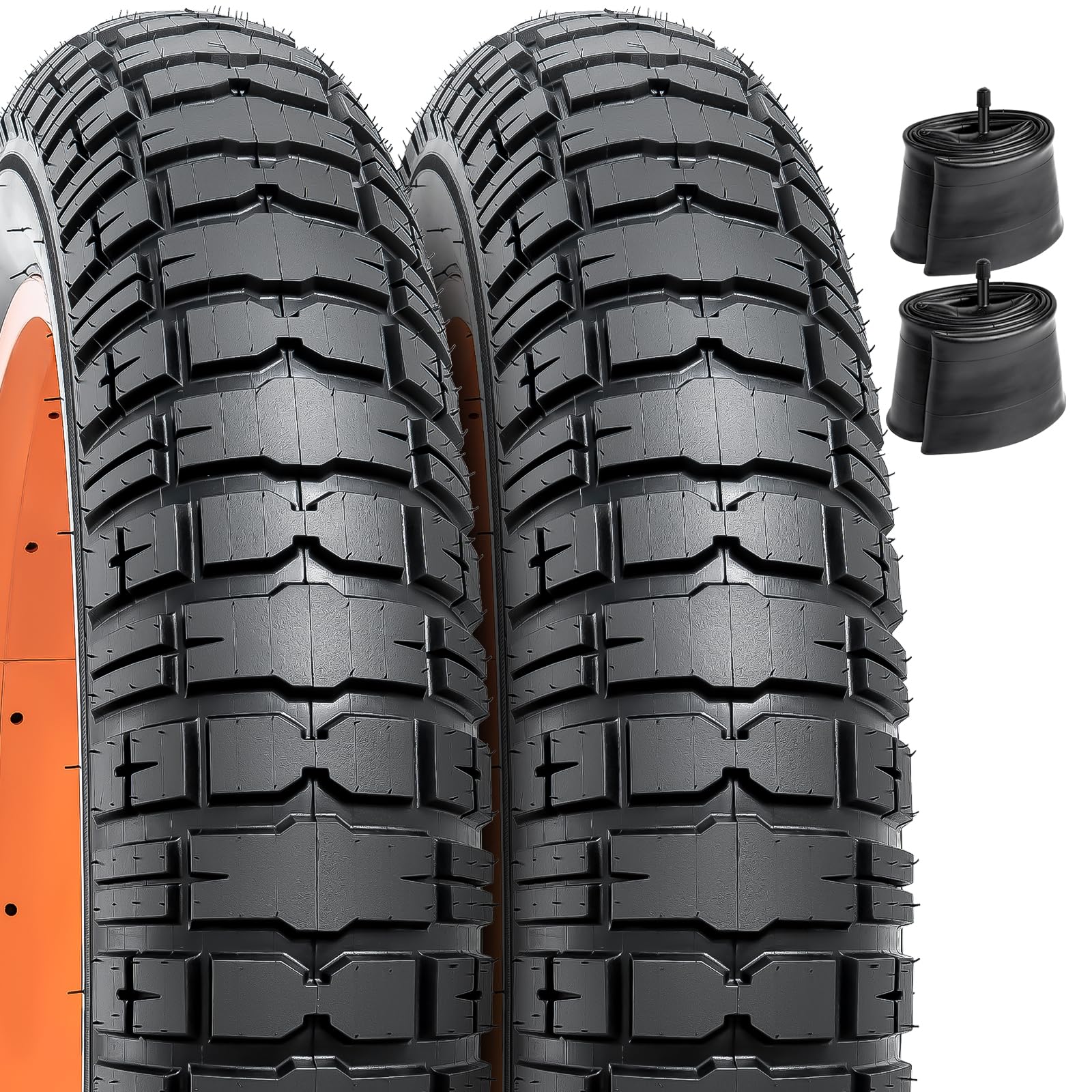 YUNSCM 2-PCS 20" Fat E-Bike Tires 20 x 4.0/98-406 60TPI and 20" Heavy ...