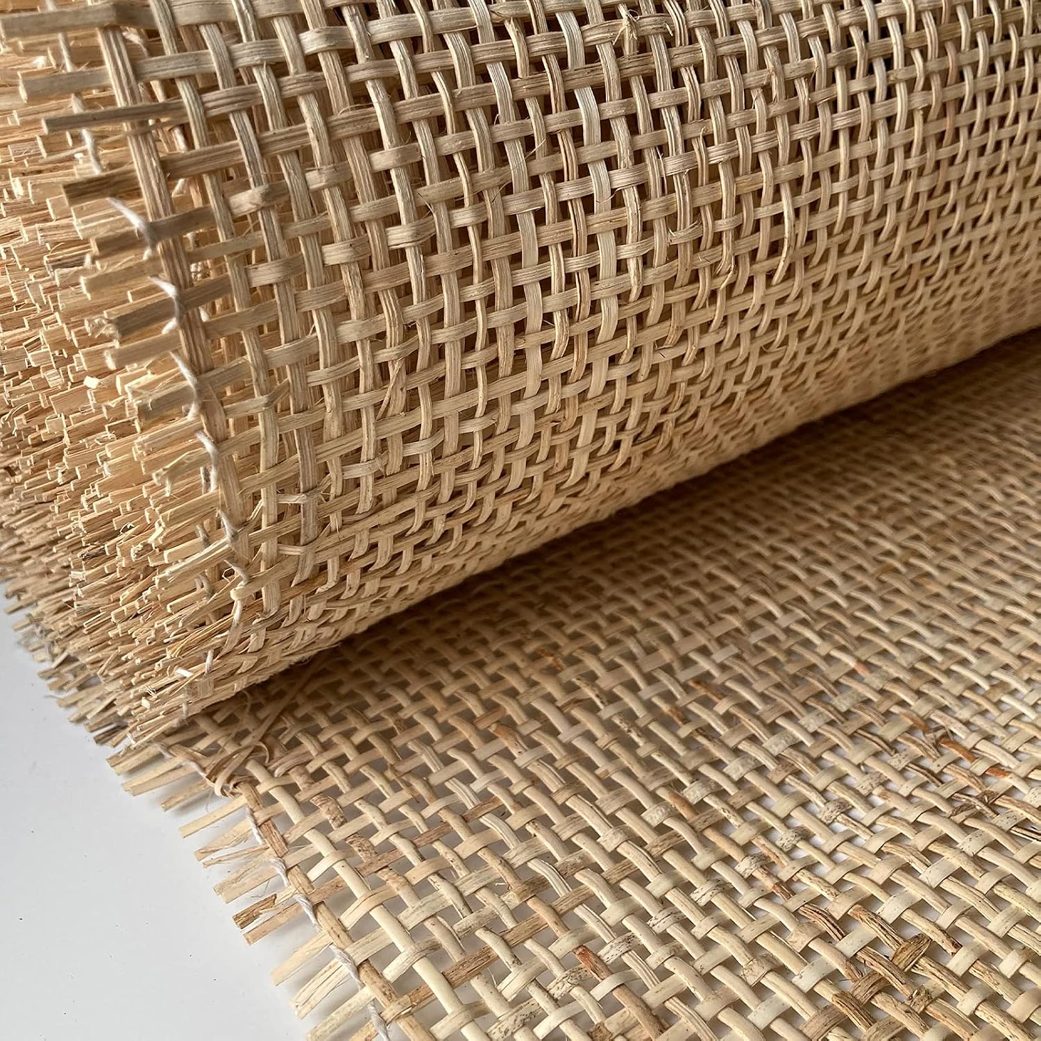 Radio Weave Natural Rattan Cane Webbing - 50cm Wide x 50cm/1m/2m ...