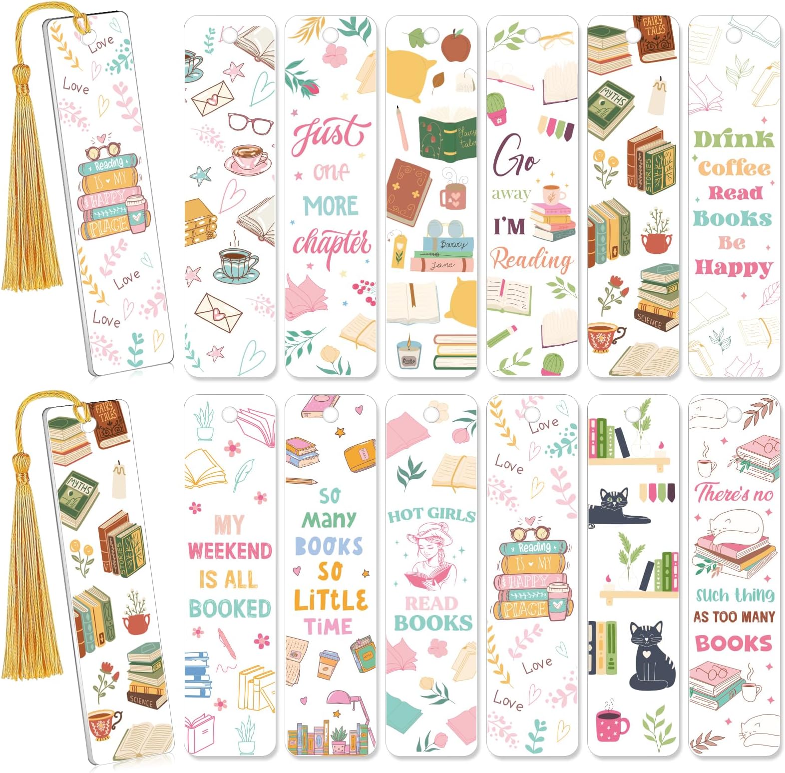 Amazon.com : Qrhky 86PCS Acrylic Bookmark Blanks Kit, 20 Sublimation ...