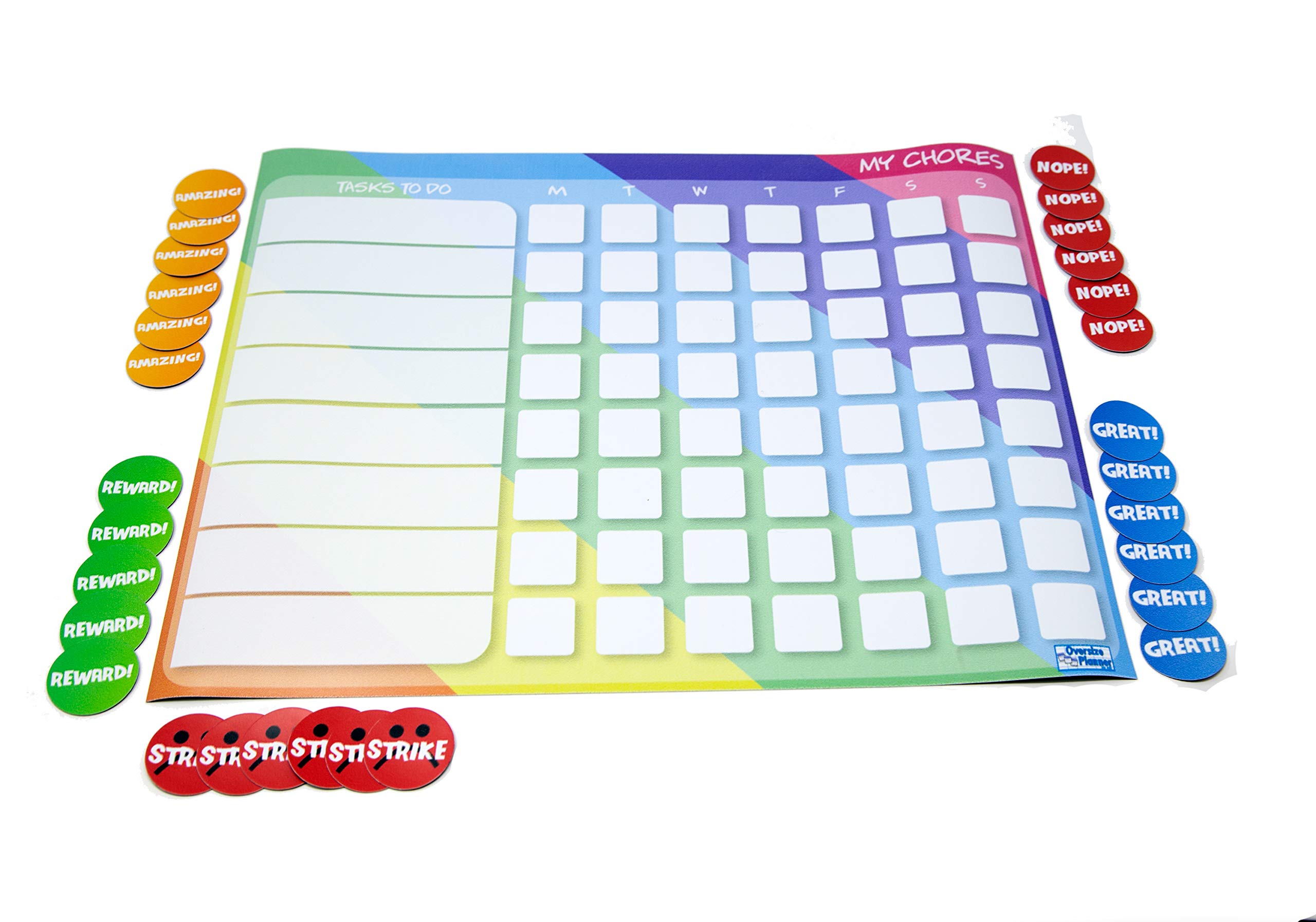 Reward Chart with Bonus Magnets Magnetic Chore Chart Chore Chart for ...