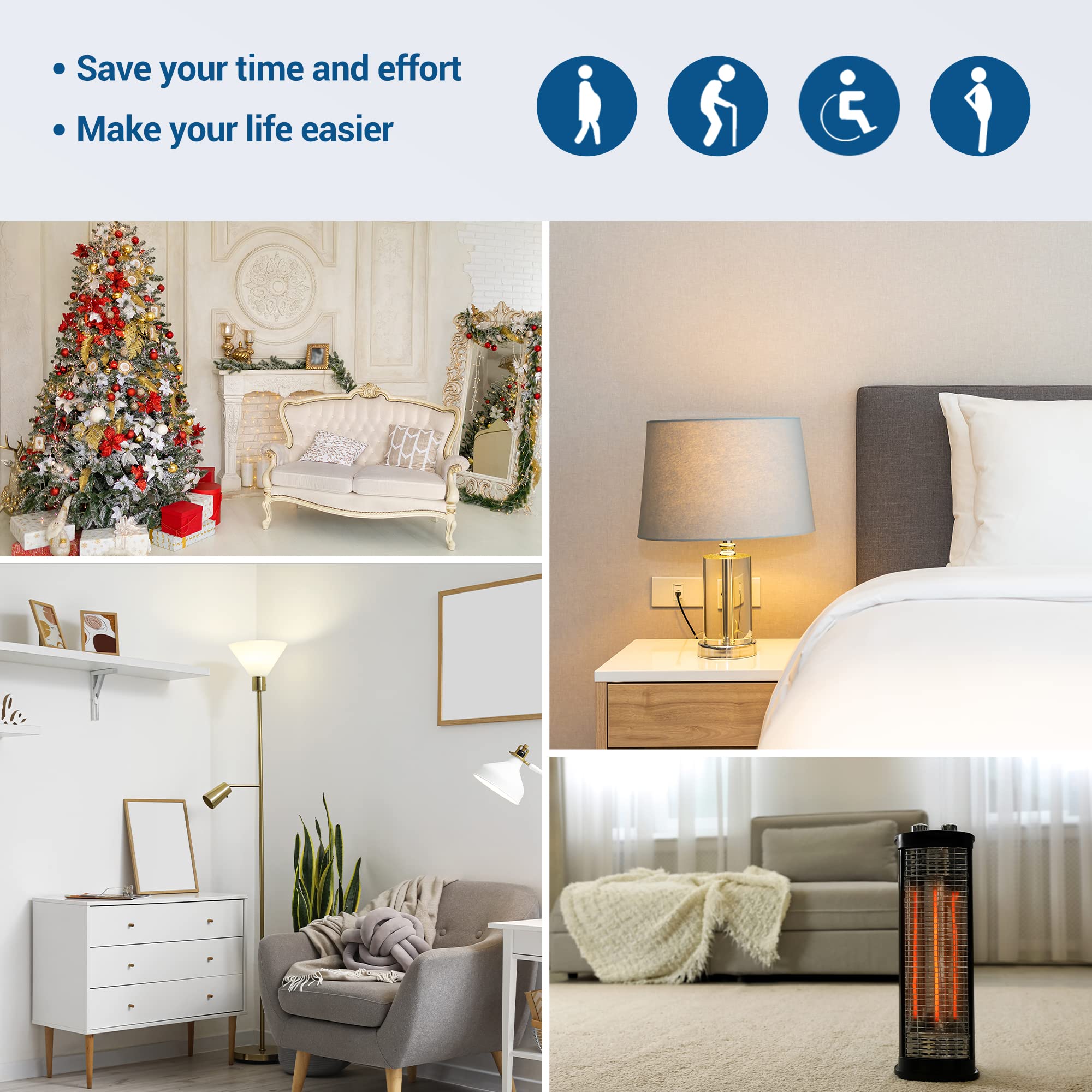 Snapklik.com : DEWENWILS Wireless Remote Wall Switch And Outlet, No ...