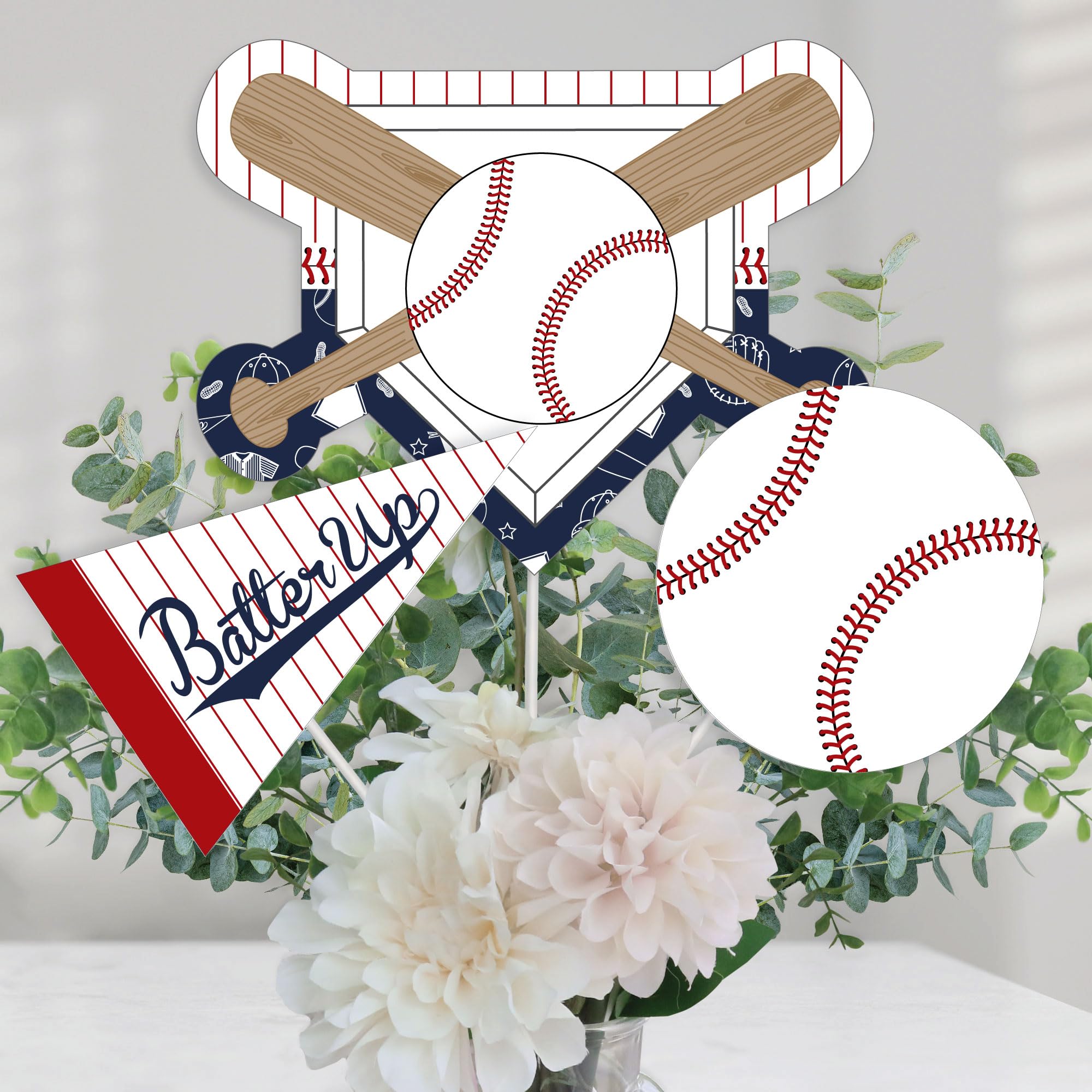 Baseball Baby Shower Centerpieces