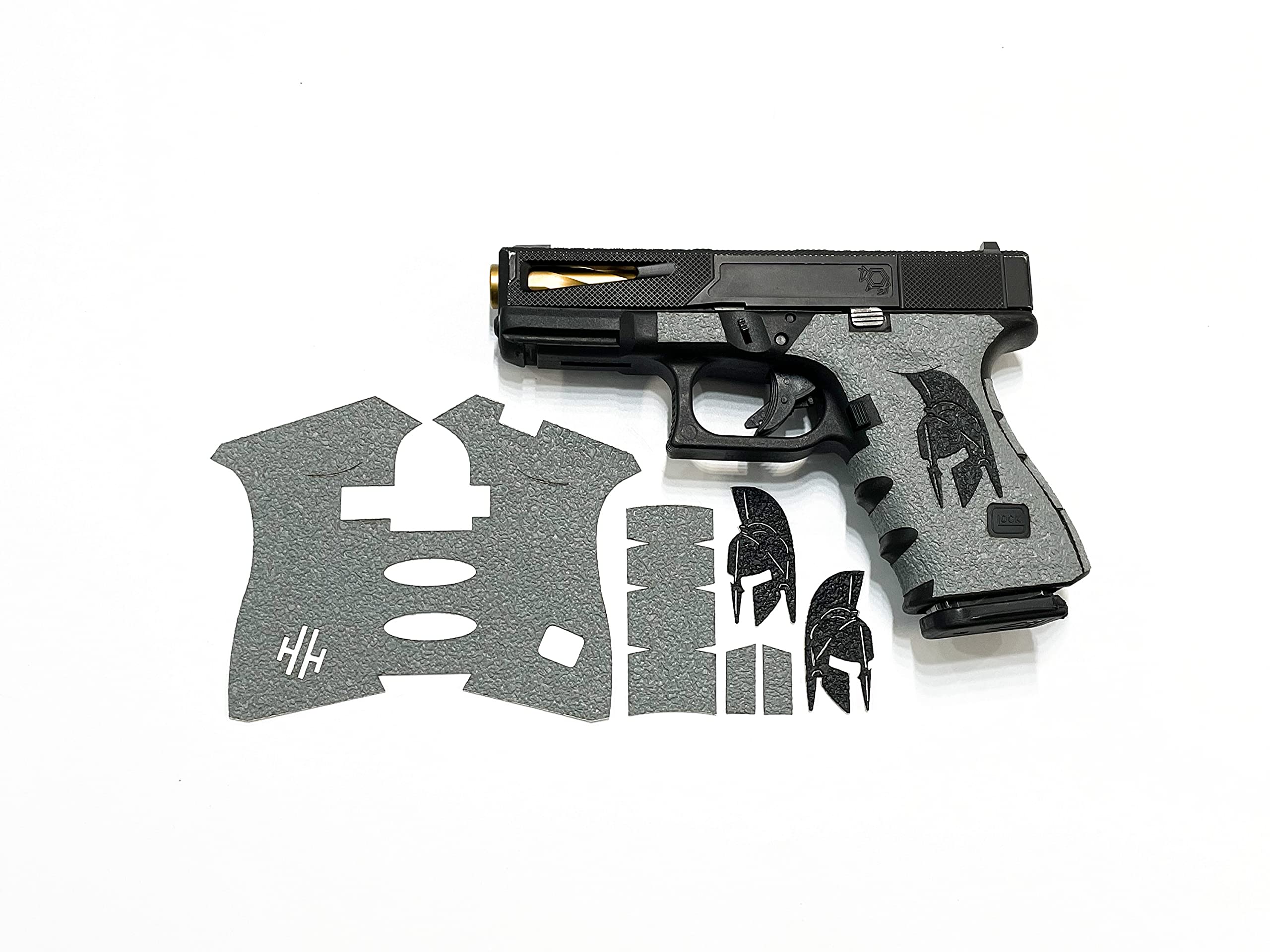 Amazon.com : Handleitgrips Gray Textured Rubber Gun Grip Enhancement ...