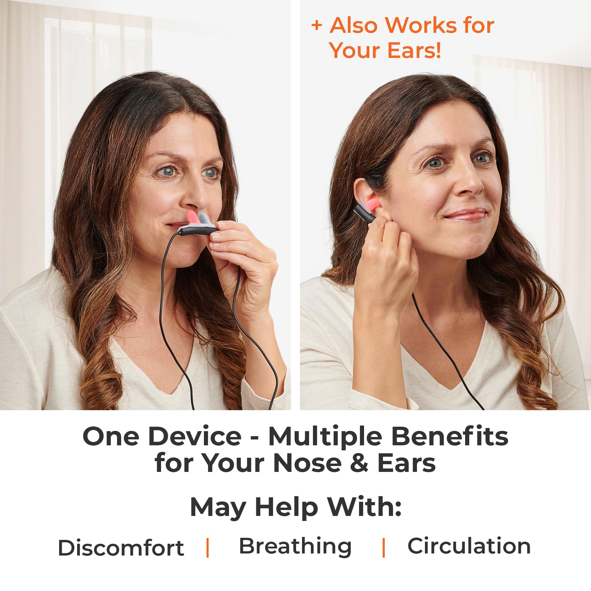 Snapklik.com : Lifepro Red Light Therapy For Nose & Ears - Rechargeable ...