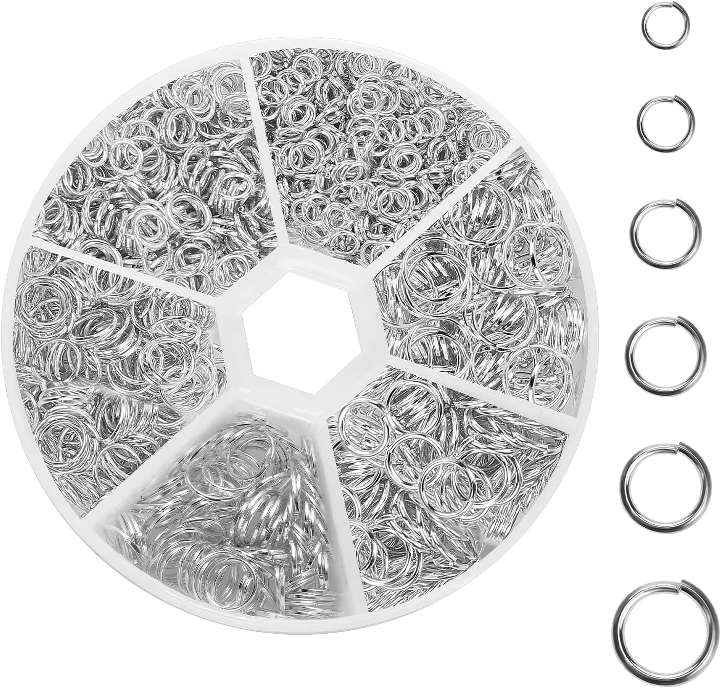 Homo Trends 100Pcs Keyring Rings Key Chain Split Metal Key Rings with ...