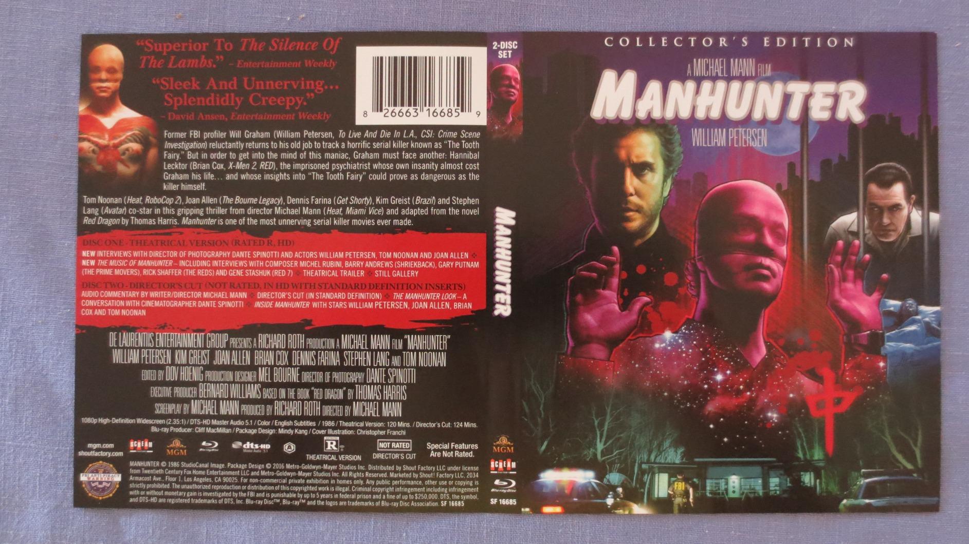 Amazon.com: Manhunter (Widescreen Director's Cut Edition) [VHS ...