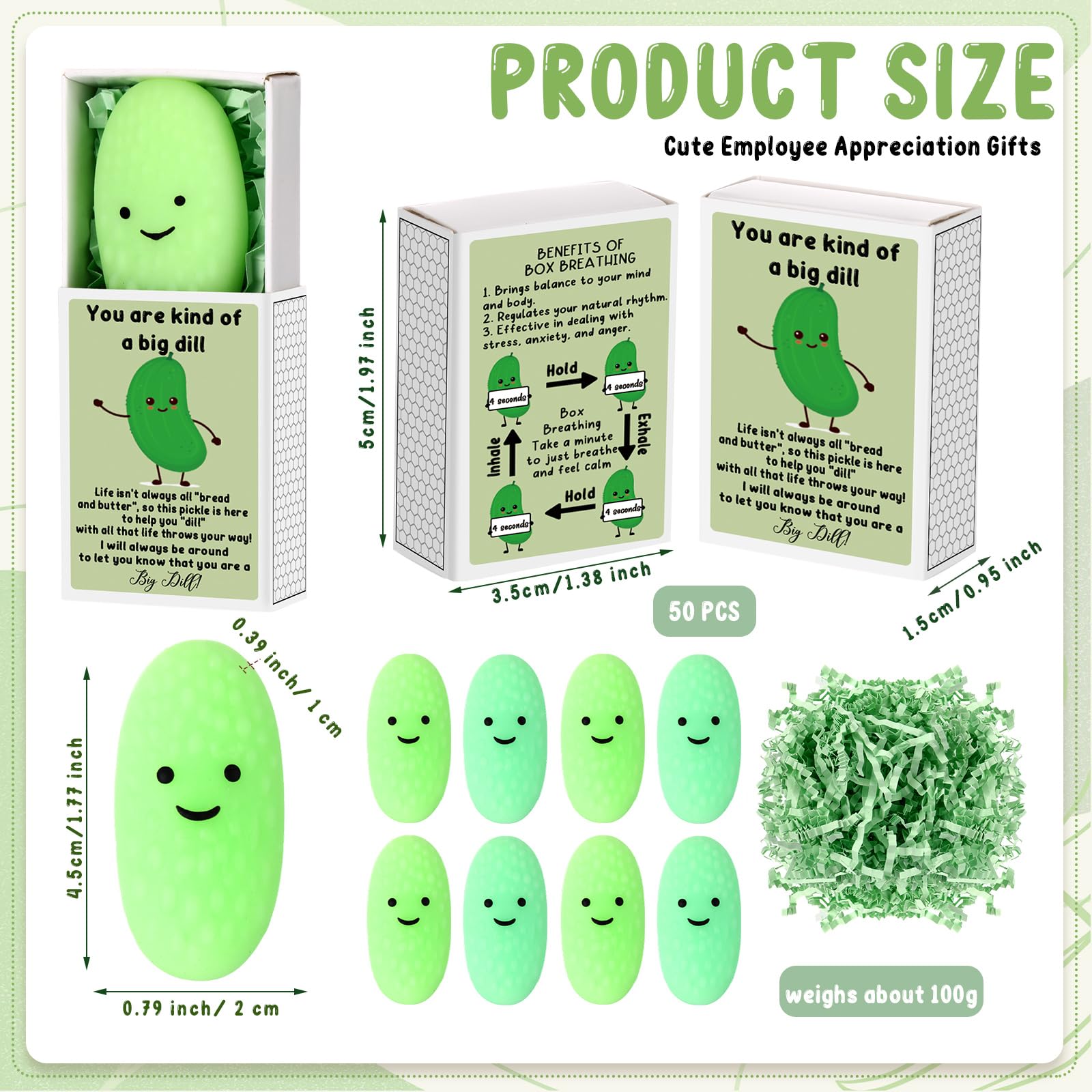 Snapklik.com : Wettarn 24 Sets Appreciation Pickle Gifts Cute Stress Balls