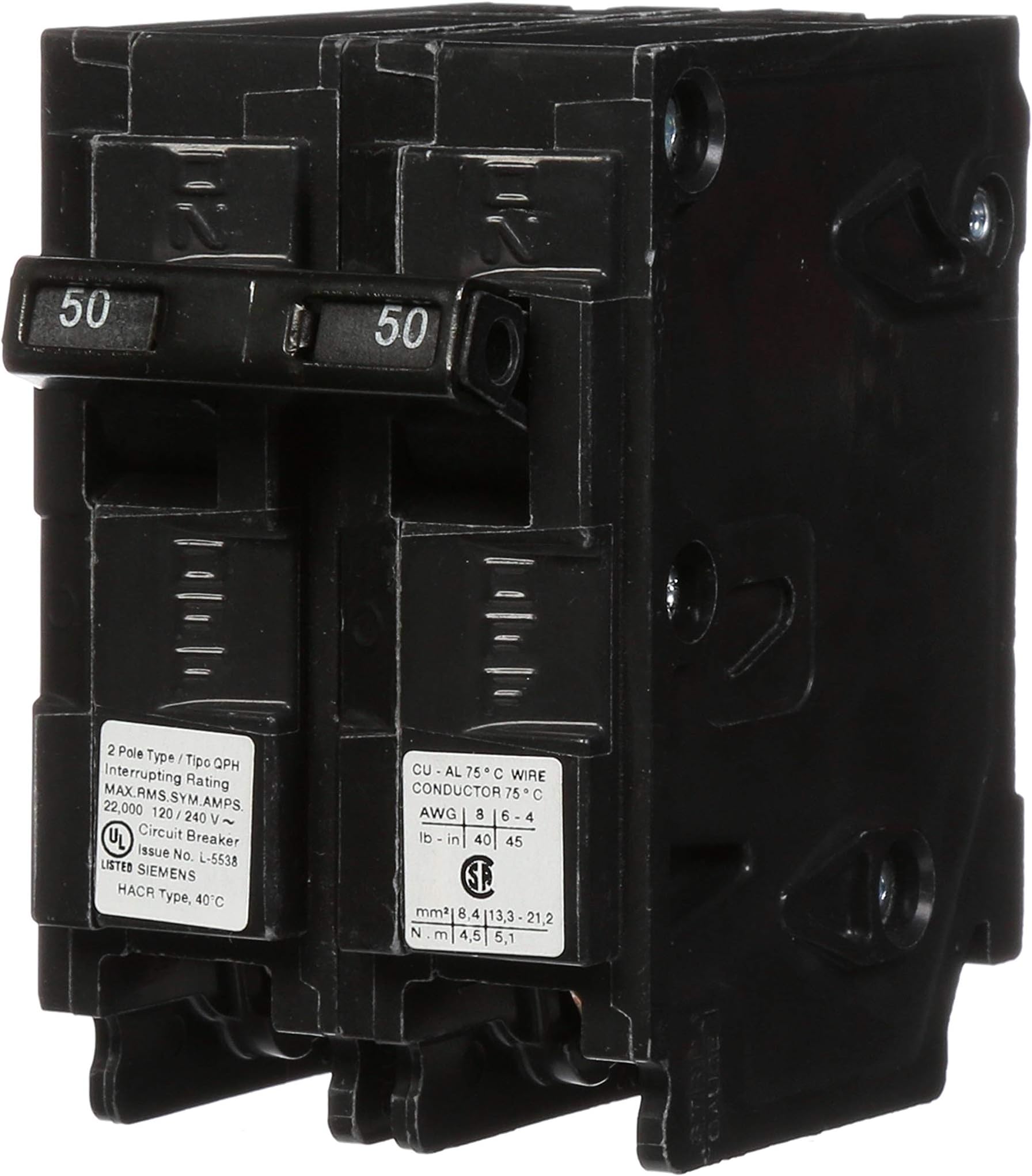 GE THQB32020 Bolt-On Mount Type THQB Miniature Circuit Breaker 3-Pole ...