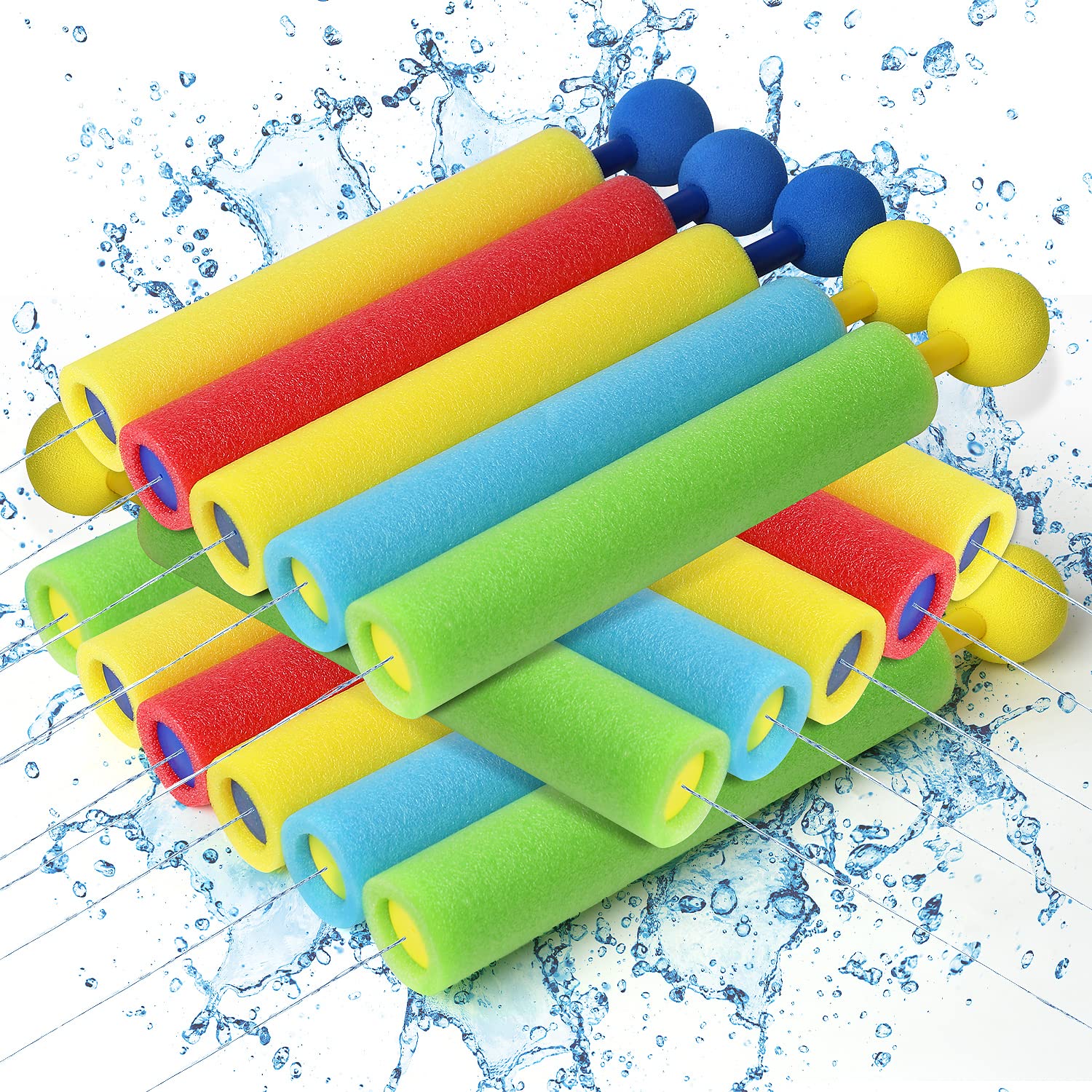 Pool noodle water gun top